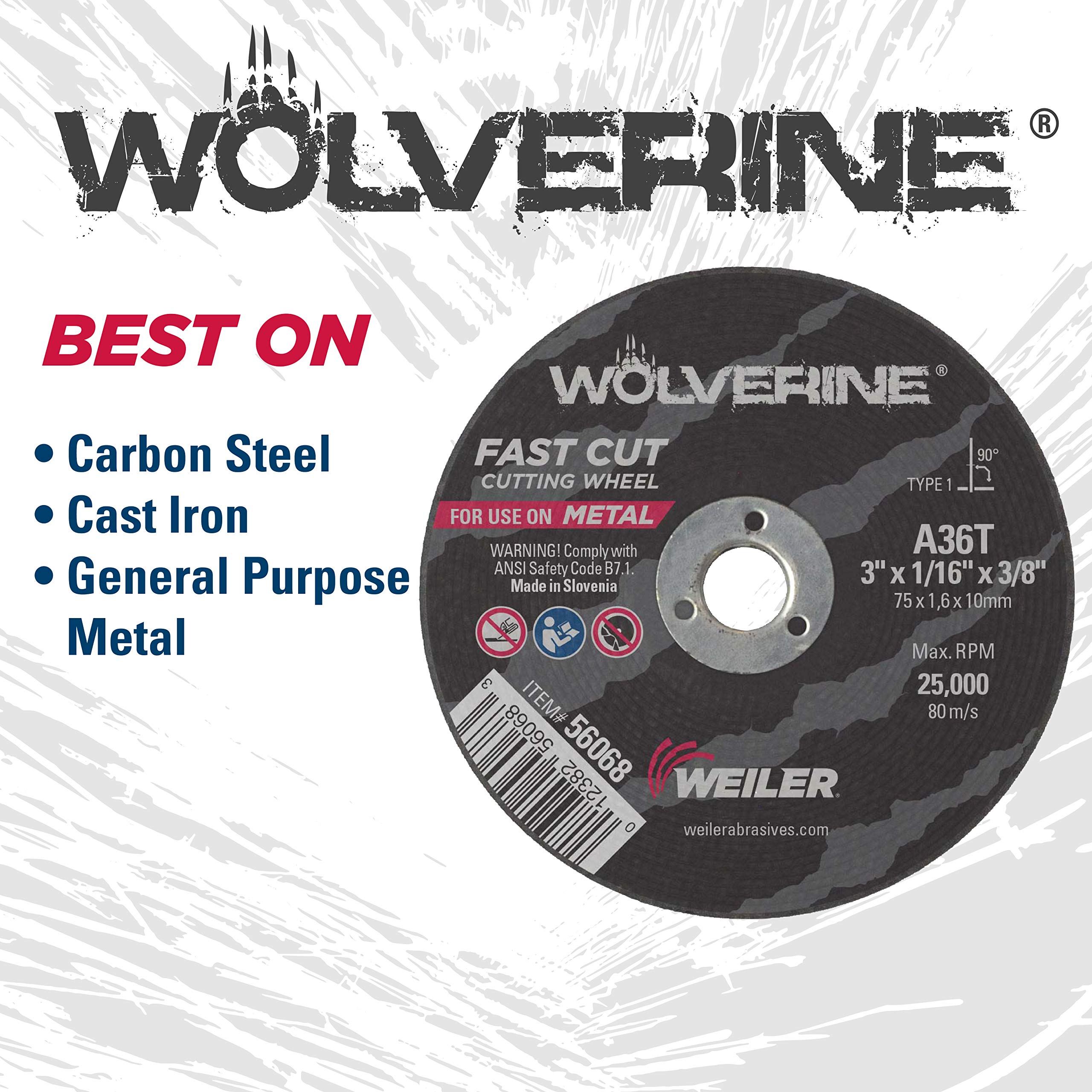 Buy Weiler 56089 Die Grinder Cut-Off Wheel and Mandrel Kit Including ...