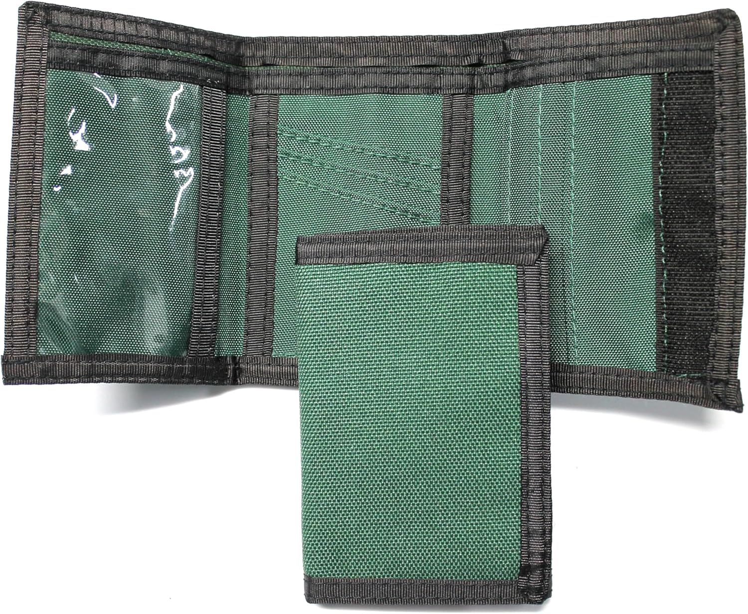 Amazon.com: Wallets Plus Nylon Trifold Credit Card Wallet with ID ...