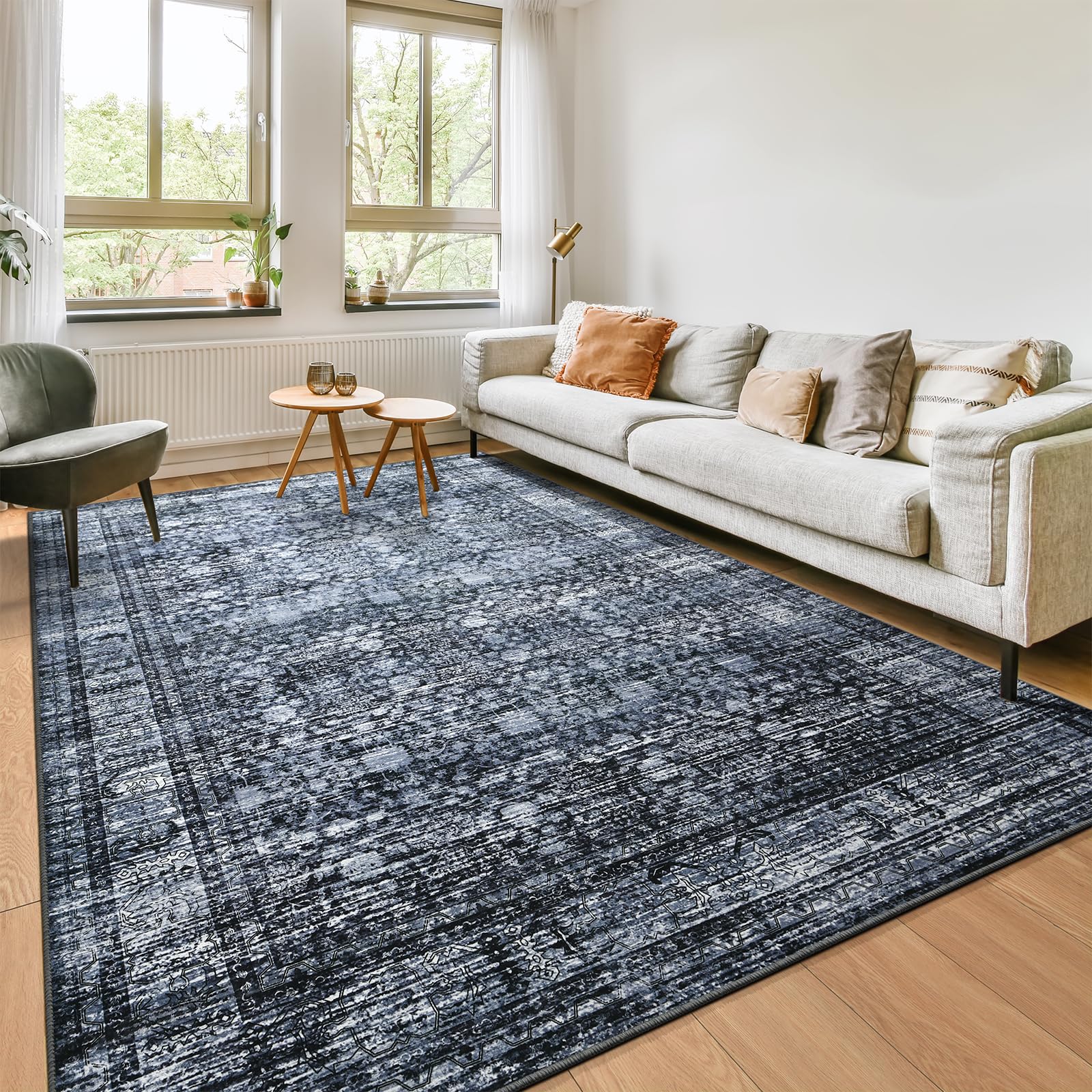 Amazon.com: Area Rugs 4x6 Washable Rug for Bedroom Living Room Accent ...