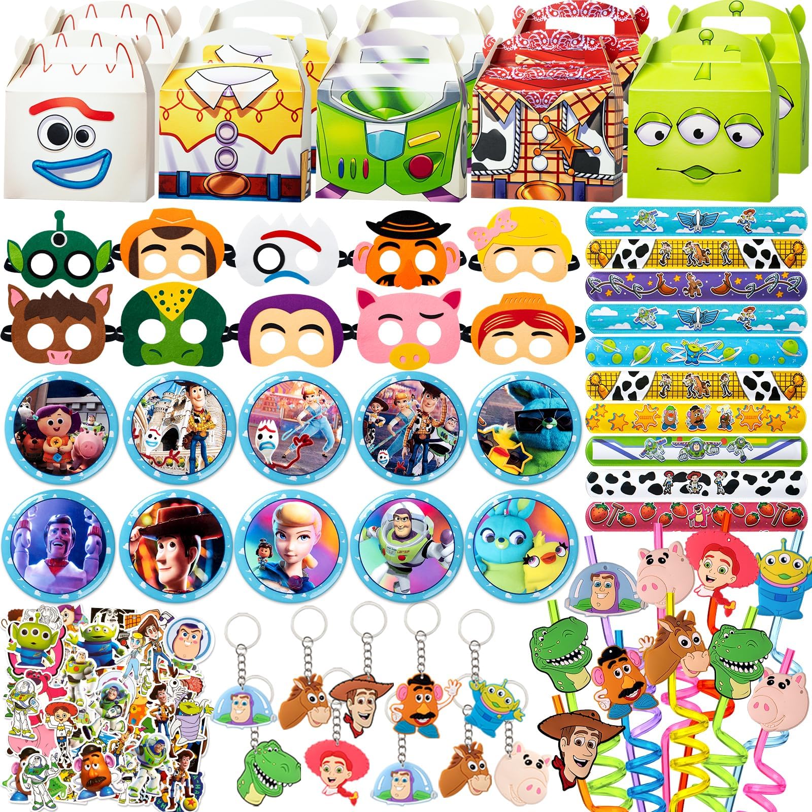 Amazon.com: Toy Story Stickers Party Favors Pack - Bundle Includes 240 ...