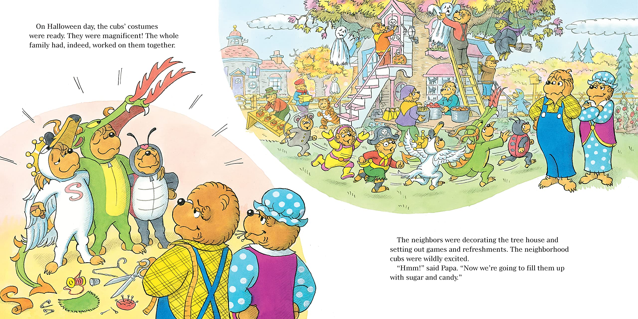 THE BERENSTAIN BEARS BIG HALLOWEEN PARTY By Mike Berenstain Kids ...