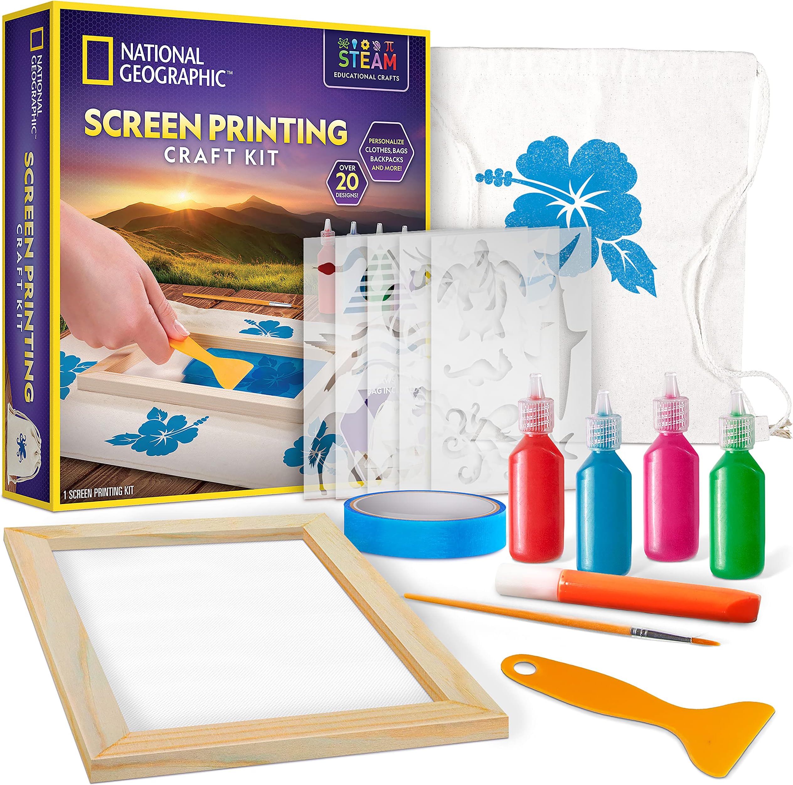 Amazon.com: Marabu Screen Printing Kit Set - Screen Print Kit with ...