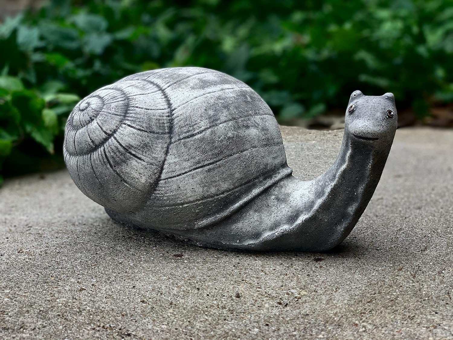 Amazon.com: Garden snail statue Stone snail figure Cement snail ...
