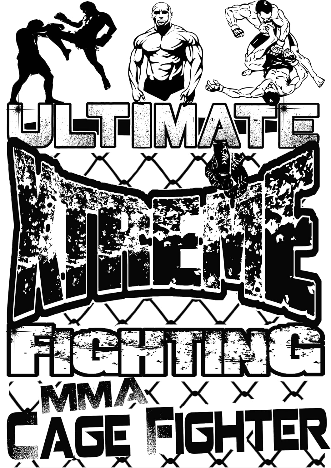 Ultimate Xtreme Fighting MMA ufc Cage Fighter Adult T Shirt bjj nhb New ...