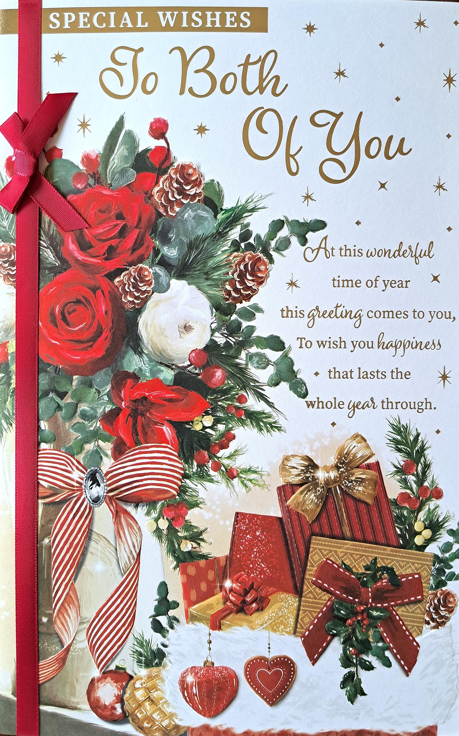 Prelude Special Wishes To Both Of You Christmas Card. Large Card 12x7.5 ...