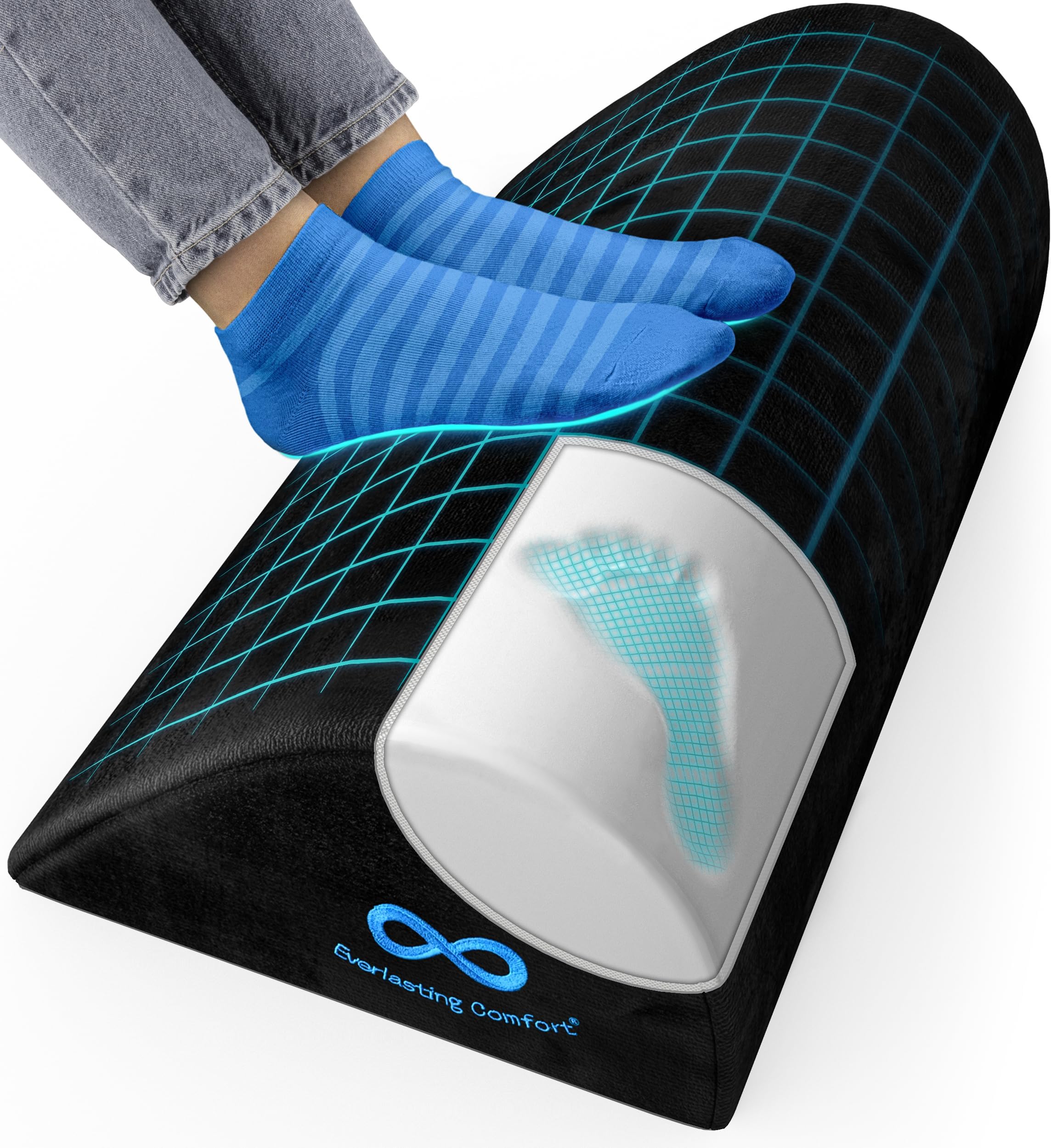 Amazon.com: Snailax Foot Rest Under Desk at Work, Heated Under Desk ...