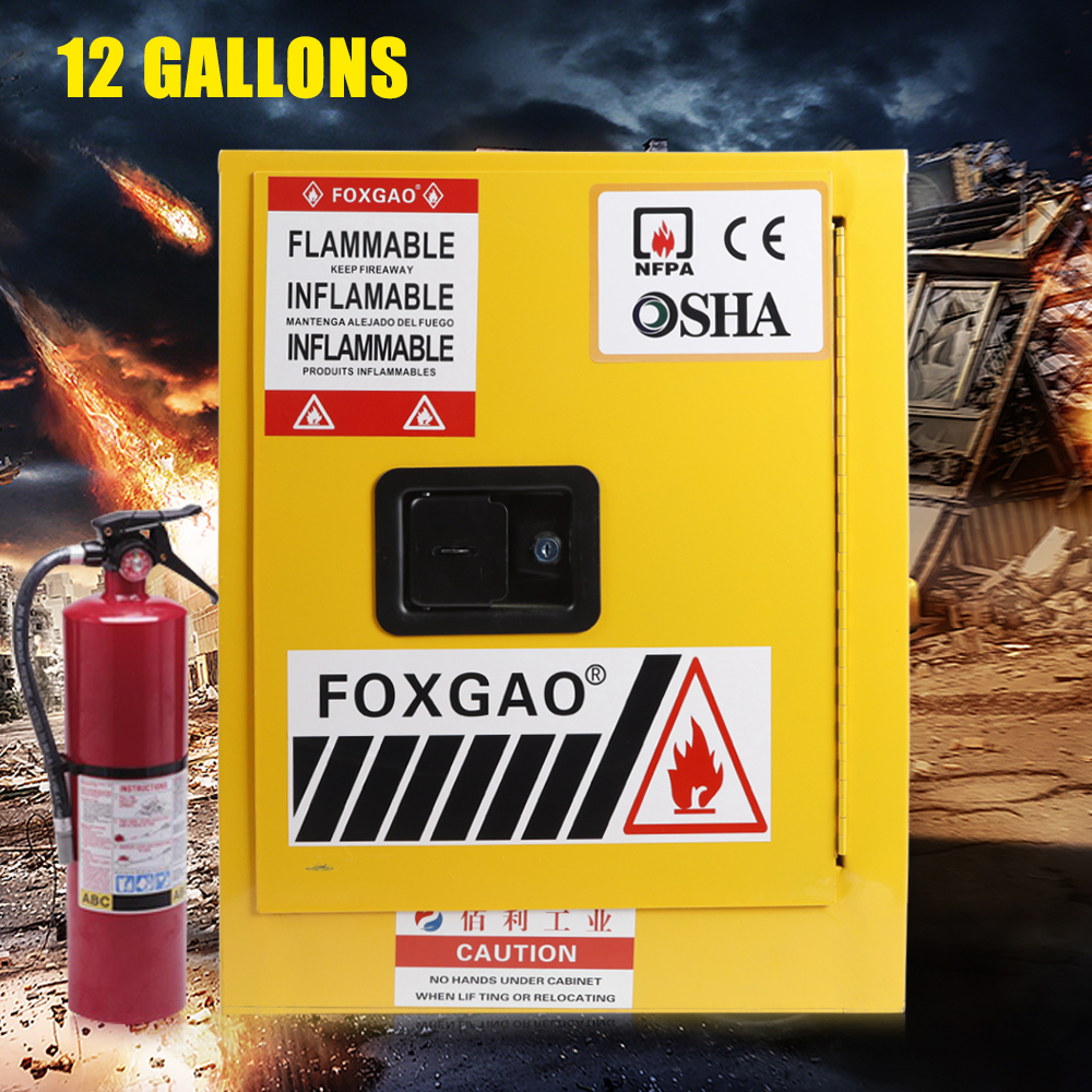 4 Gallon Safety Cabinet Red 4 Gallon Safety Storage Cabinet – Fire ...