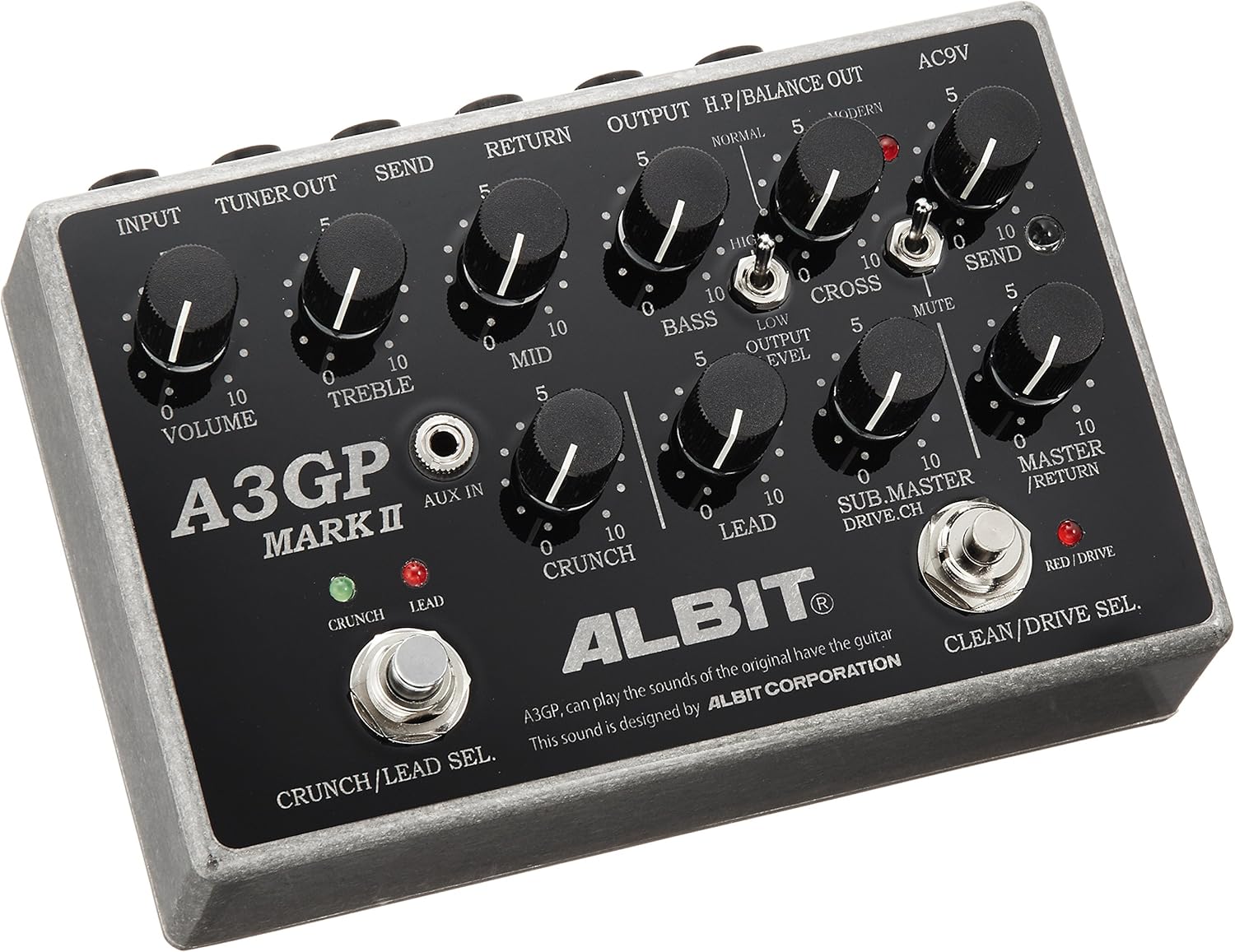 Amazon | ALBIT GUITER PRE-AMP ギタープリアンプ A3GP MARKII | エレキギタープリアンプ | 楽器・音響機器