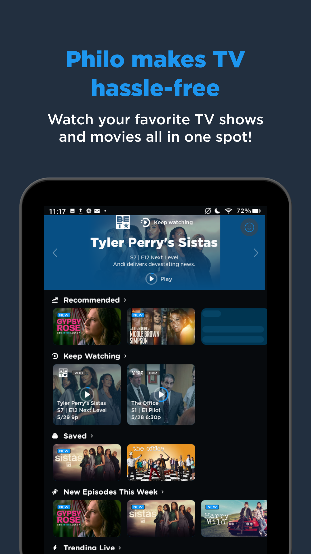 Philo: Shows, Movies, Live TV. - App on Amazon Appstore
