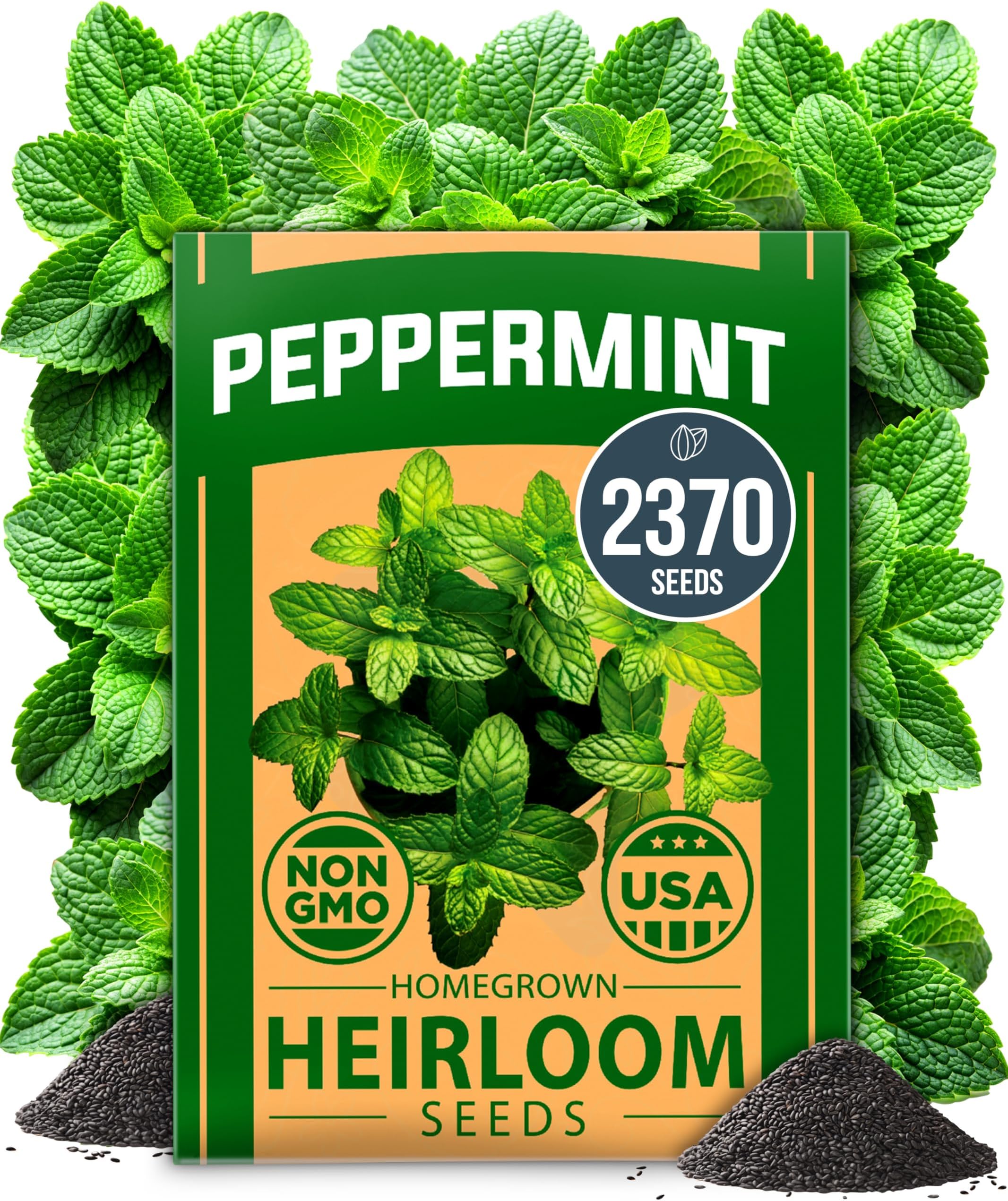 Amazon.com : Peppermint Seeds 1000+ Seeds for Planting : Patio, Lawn ...