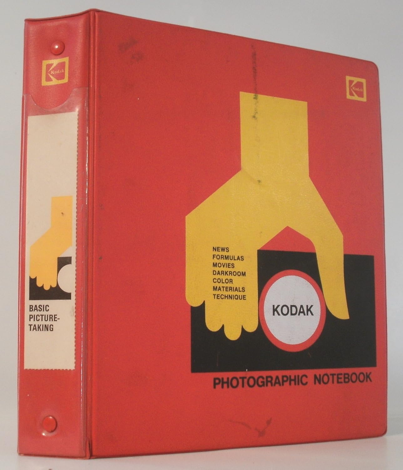 early 1970's KODAK BINDER/PHOTOGRAPHIC NOTEBOOK with 7 HOW TO BOOKS ...