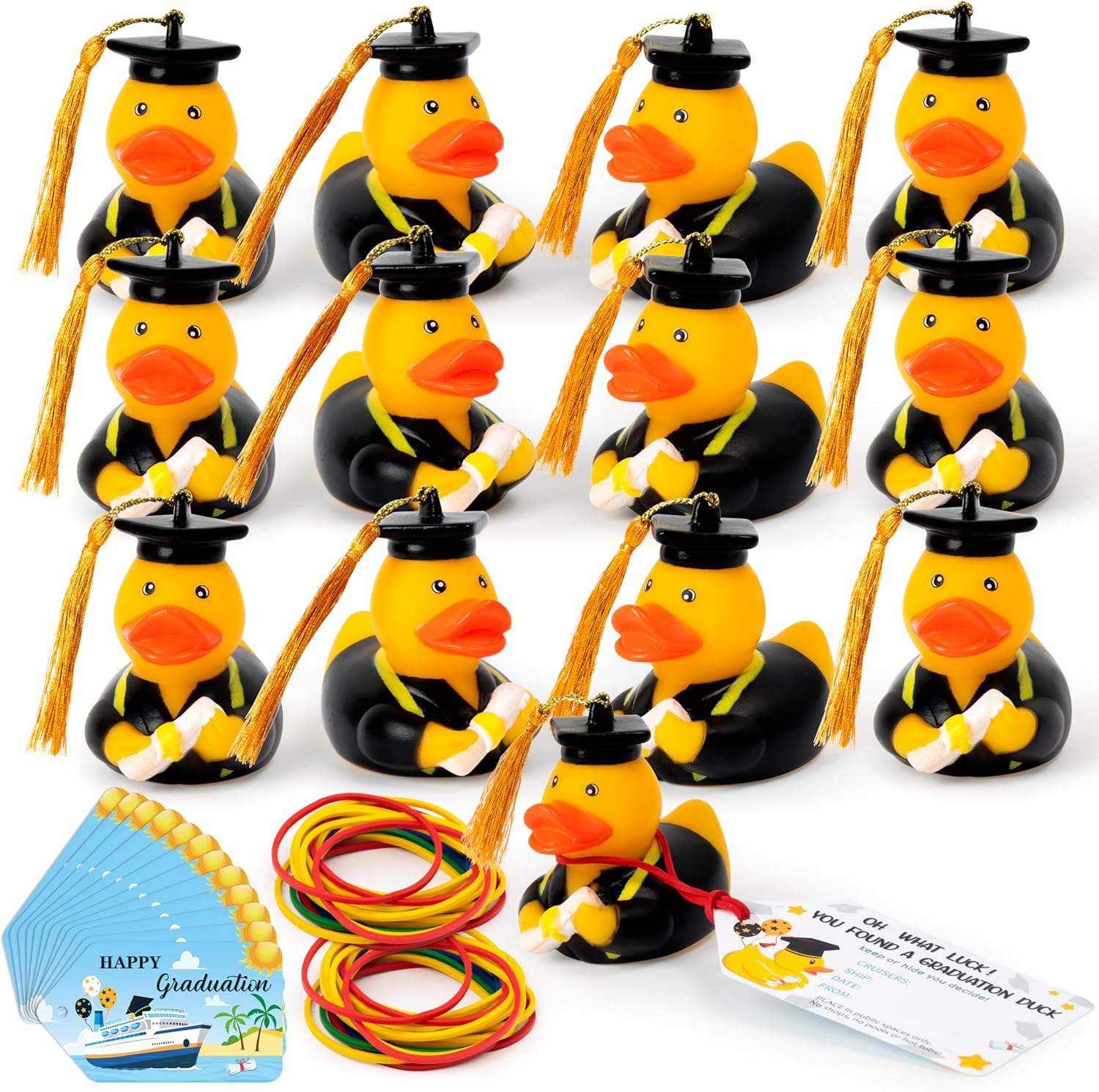 Amazon.com: H1vojoxo Graduation Diploma Rubber Ducks - 36PCS Cruise ...
