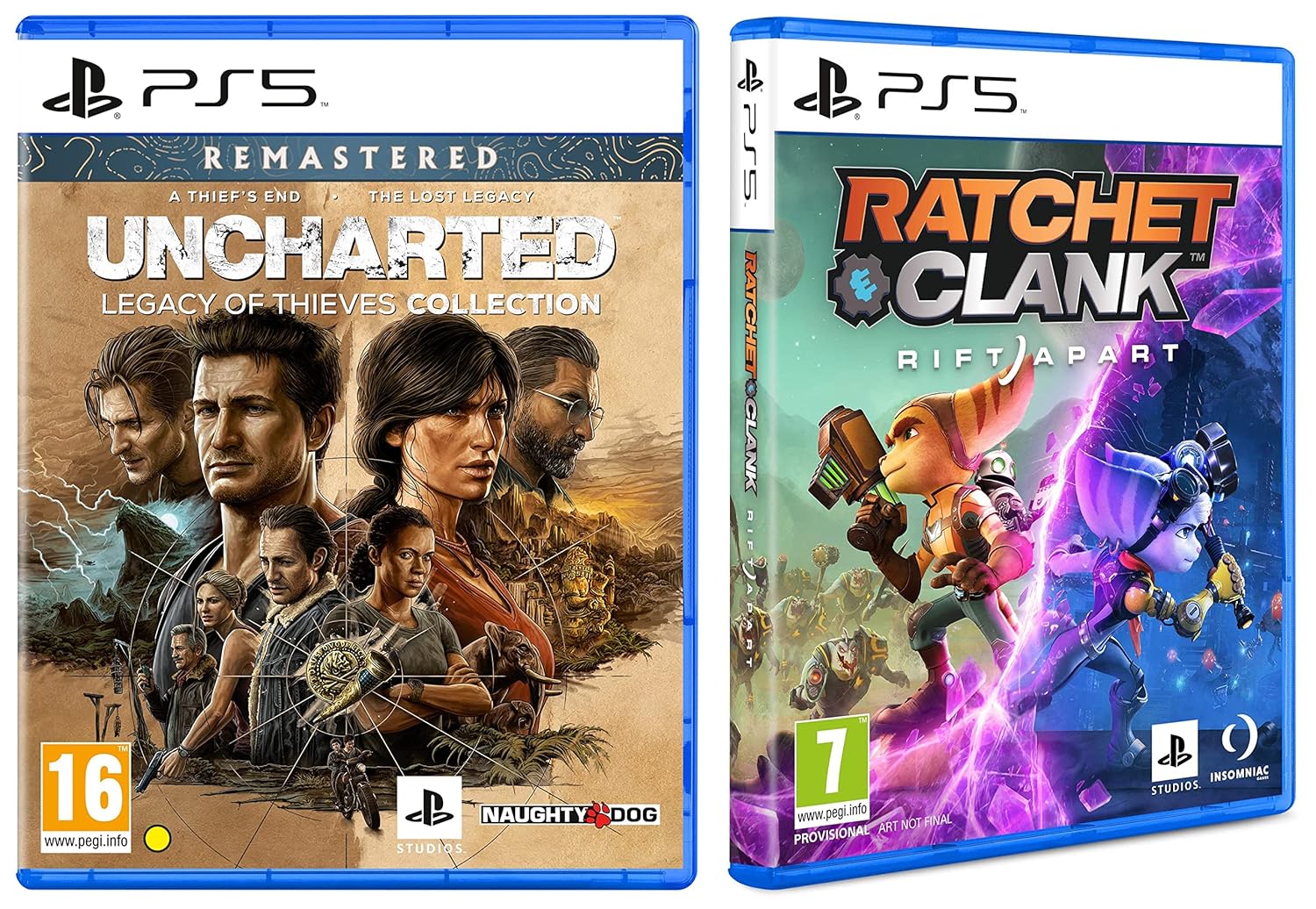 Sony Ps5 Ratchet & Clank: Rift Apart&Unchartered: Legacy of Thieves ...