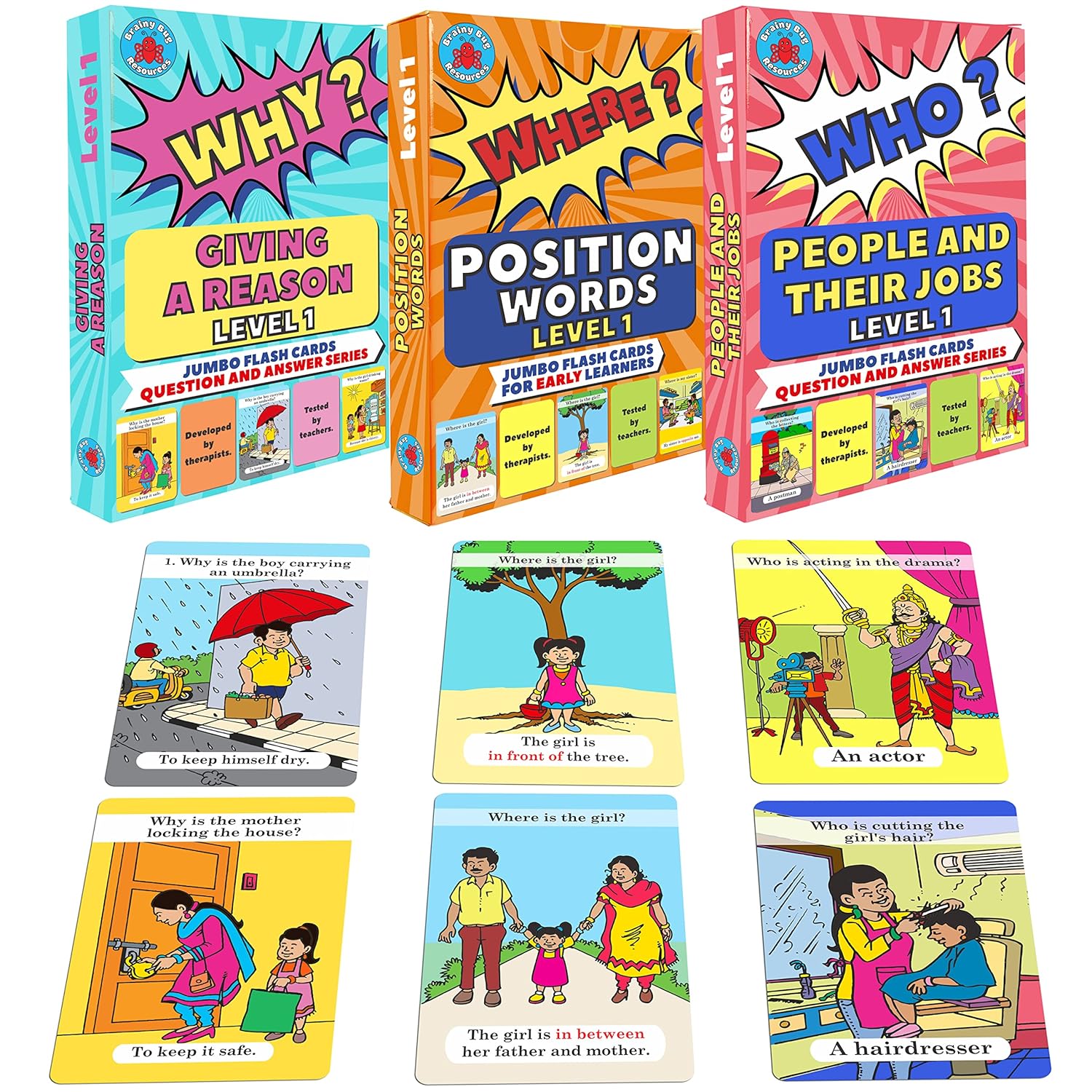 Buy Brainy Bug Resources 90 Ask and Answer Cards | Answer Why? Where ...