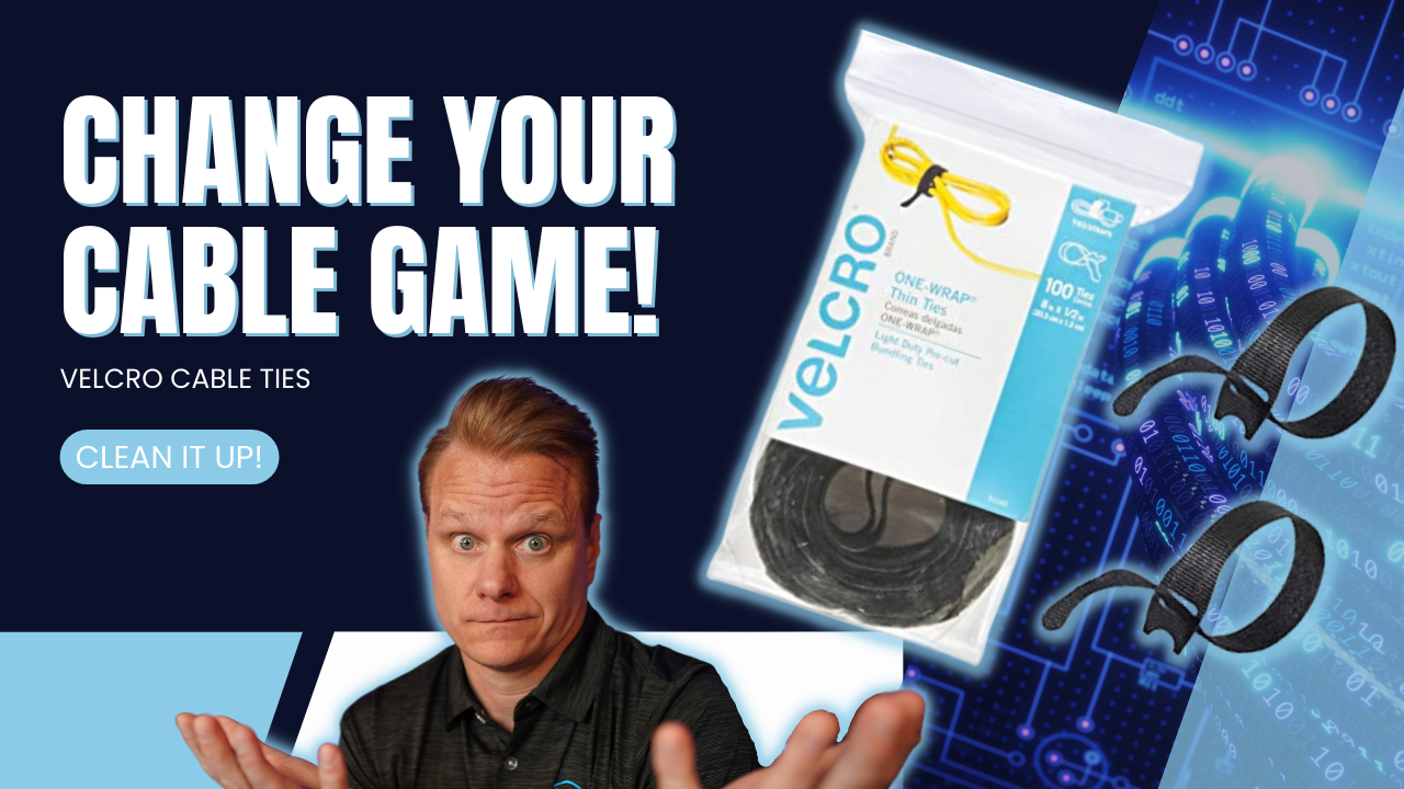 Watch VELCRO ties for your CABLES for INDOORS or OUTDOORS! EASY! on ...