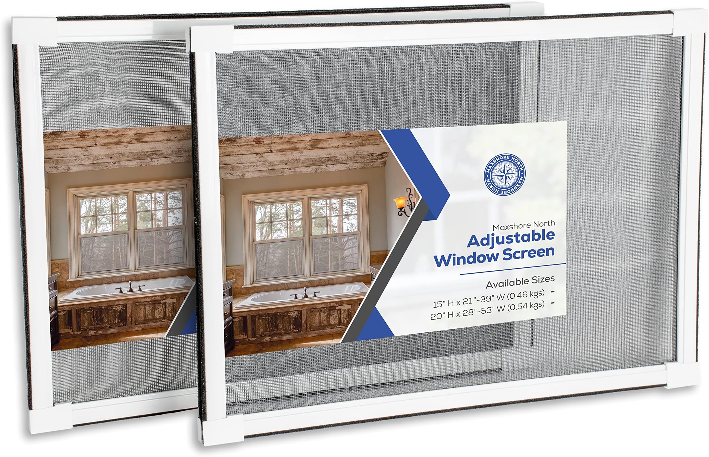 WB Marvin Frost King AWS1545 Adjustable Window Screen, 25-45in Wide ...