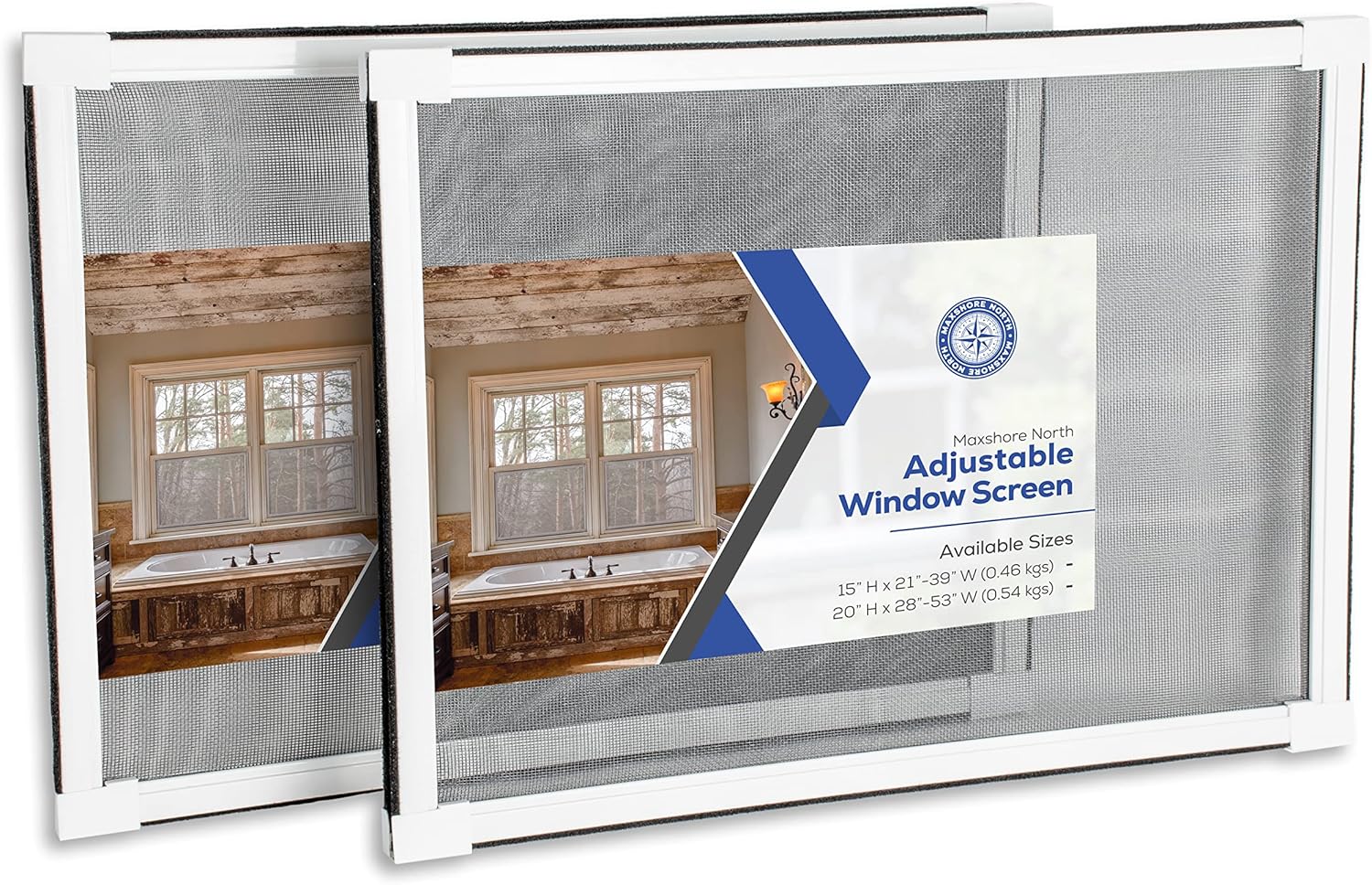 Amazon.com: Maxshore North Adjustable Window Screen 20 H x 28-53 W ...
