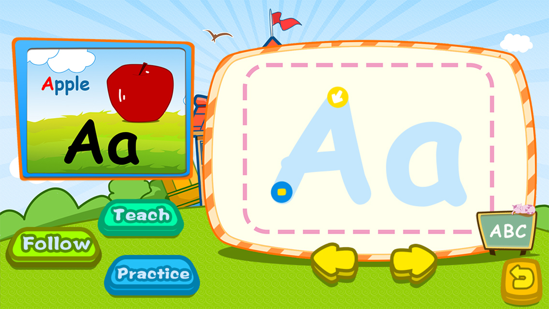 Preschool alphabet English writing - pre-kindergarten schooling - App ...
