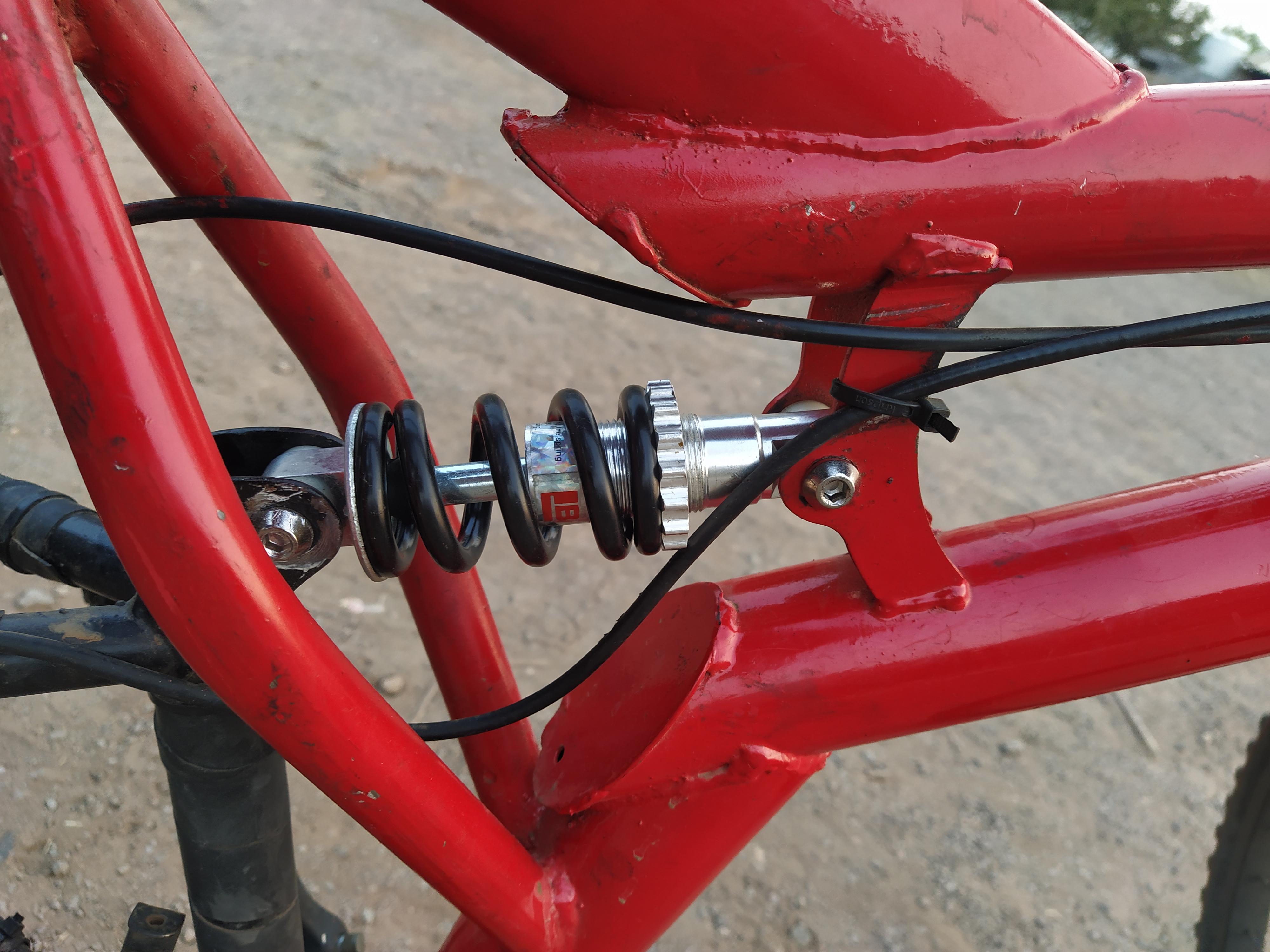 MTB Suspension Spring for Bicycle, Stainless Steel, Silver and Black ...