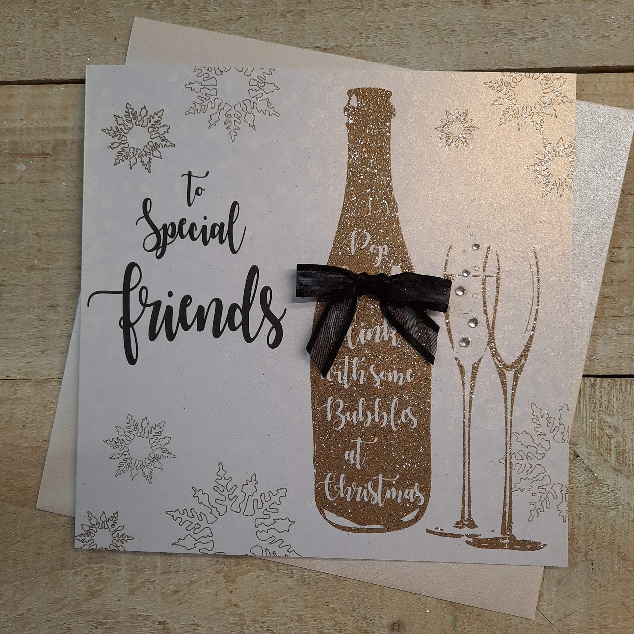 White Cotton Cards To A Special Couple Have A Sparkling Handmade ...