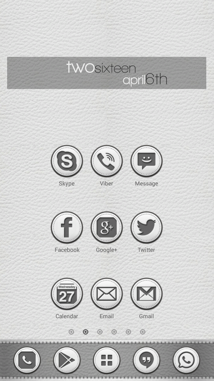 White Leather TSF Shell Theme:Amazon.it:Appstore for Android