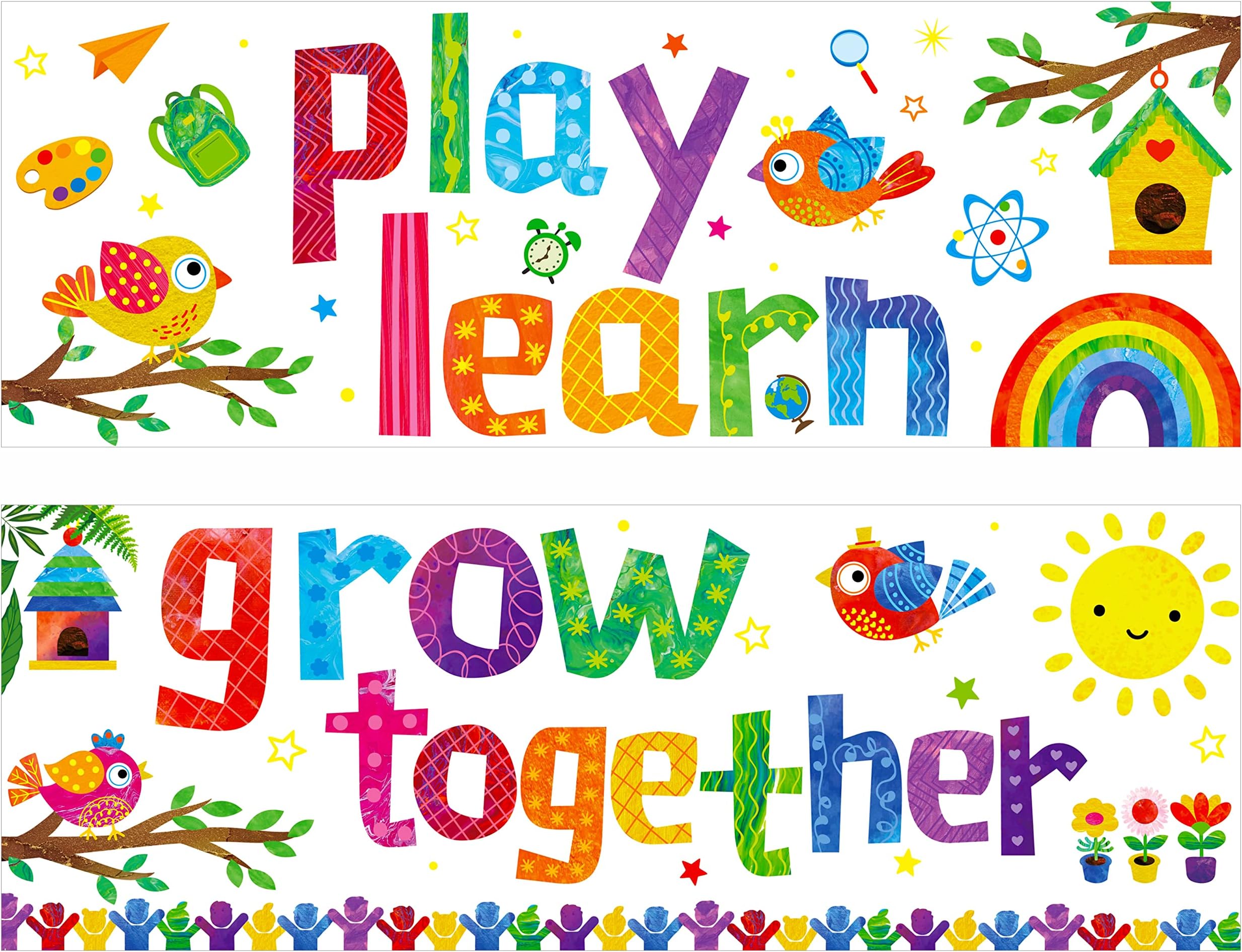 Amazon.com : Justforjoyful Motivational Bulletin Board Decoration Set ...
