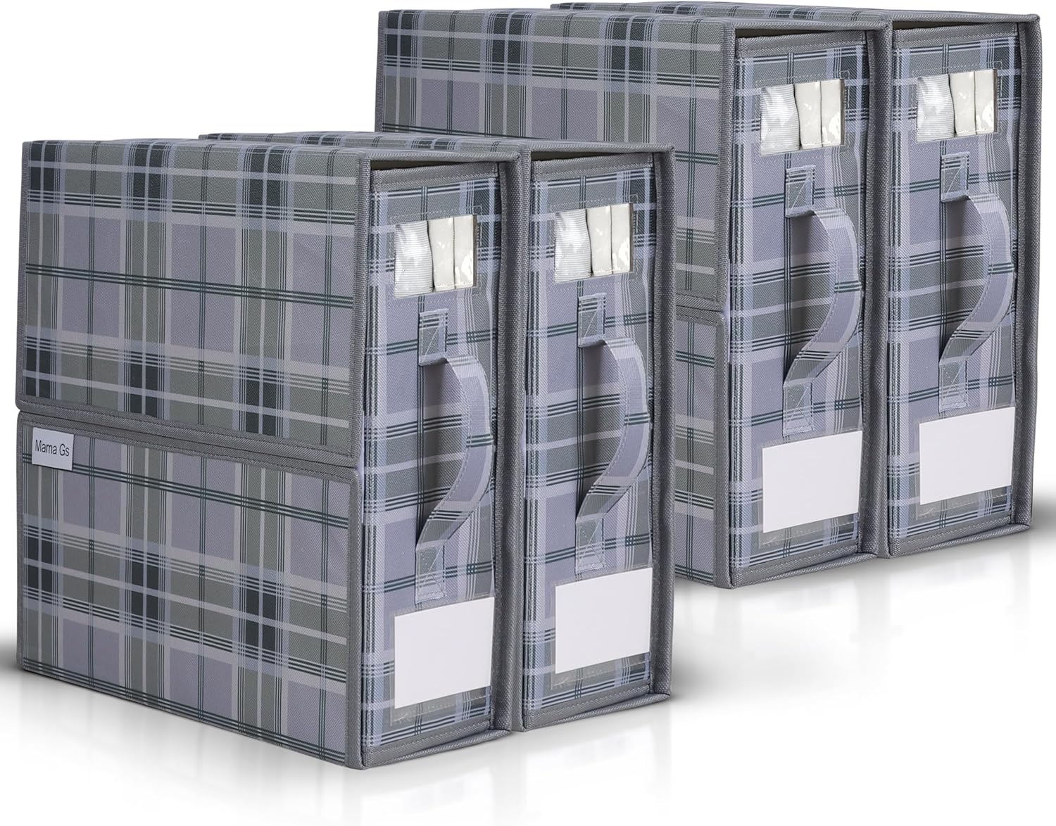 Amazon.com: Mama Gs 4 Pack Bed Sheet Organizer and Storage with Zipper ...