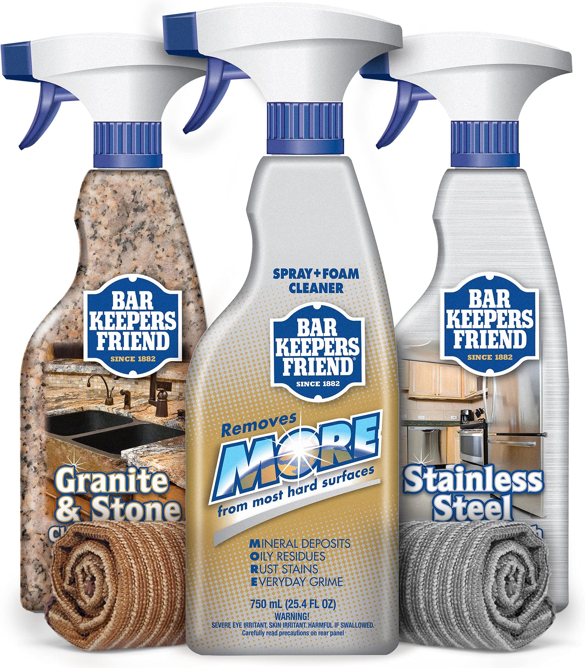 Amazon.com: Bar Keepers Friend Granite & Stone Cleaner & Polish (25.4 ...