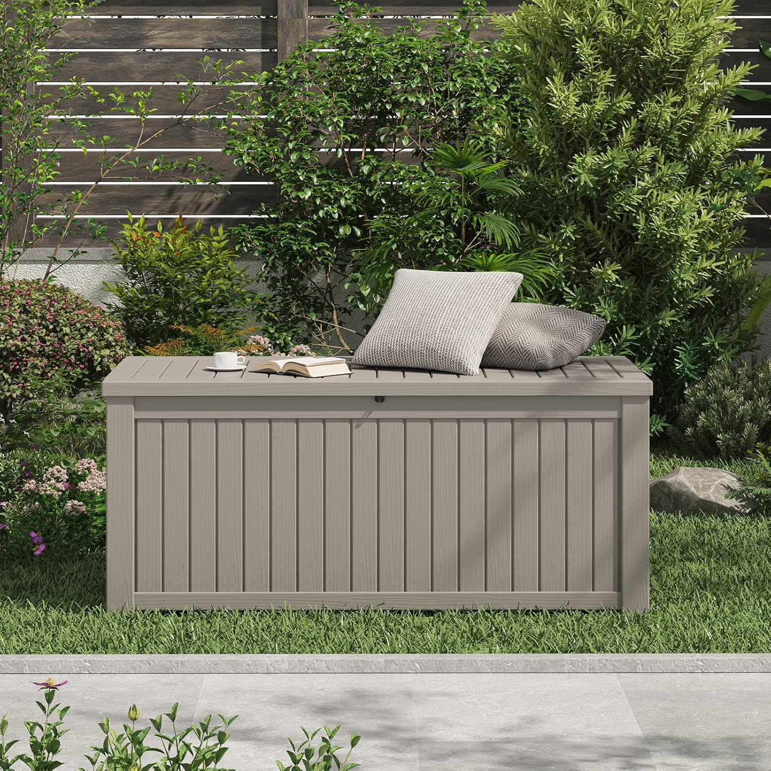 Amazon.com : TerraSafe Large Deck Boxes,230 Gallon PP Storage Boxes for ...