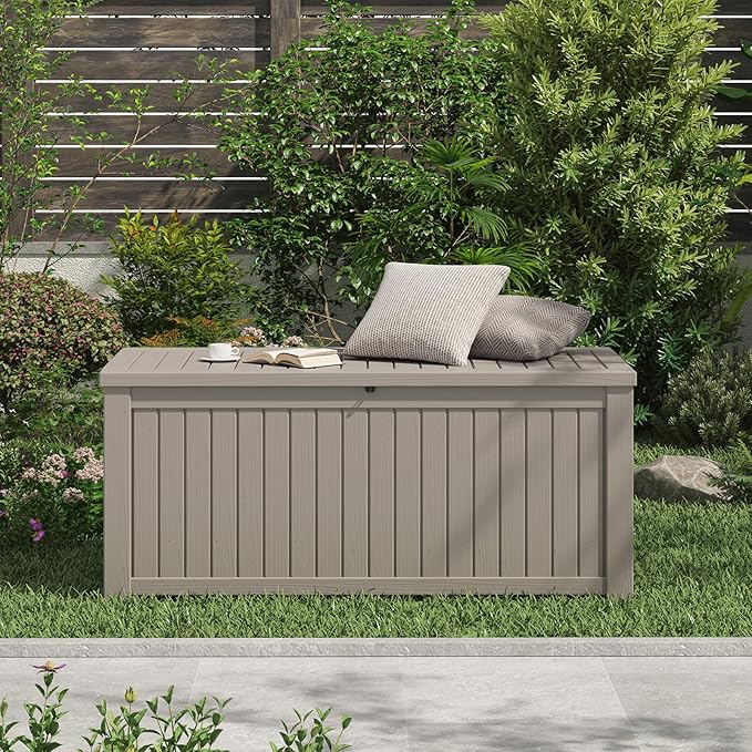 Amazon.com: TerraSafe Large Deck Boxes,150 Gallon PP Storage Boxes for ...
