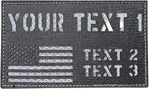 Amazon.com: Custom Large Reflective Laser Cut ID Panel Patch Callsign ...
