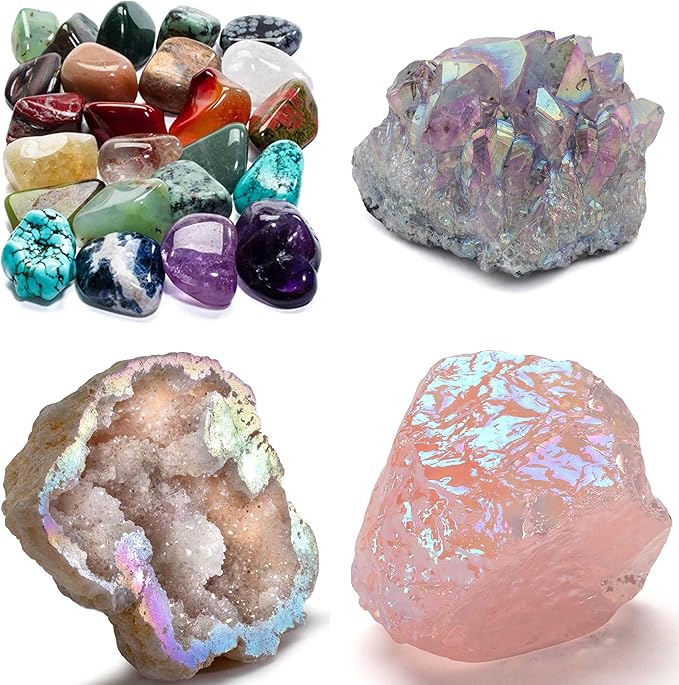 Amazon.com: KALIFANO Ultimate Crystal Gift Bundle - Angel Aura Quartz ...