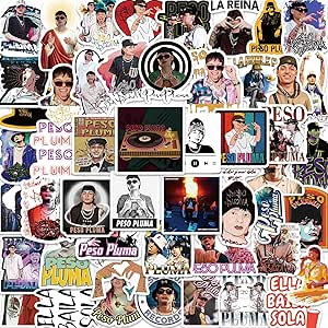 Amazon.com: 50pcs Cool Peso Pluma Stickers for Laptop, Mexican Rapper ...