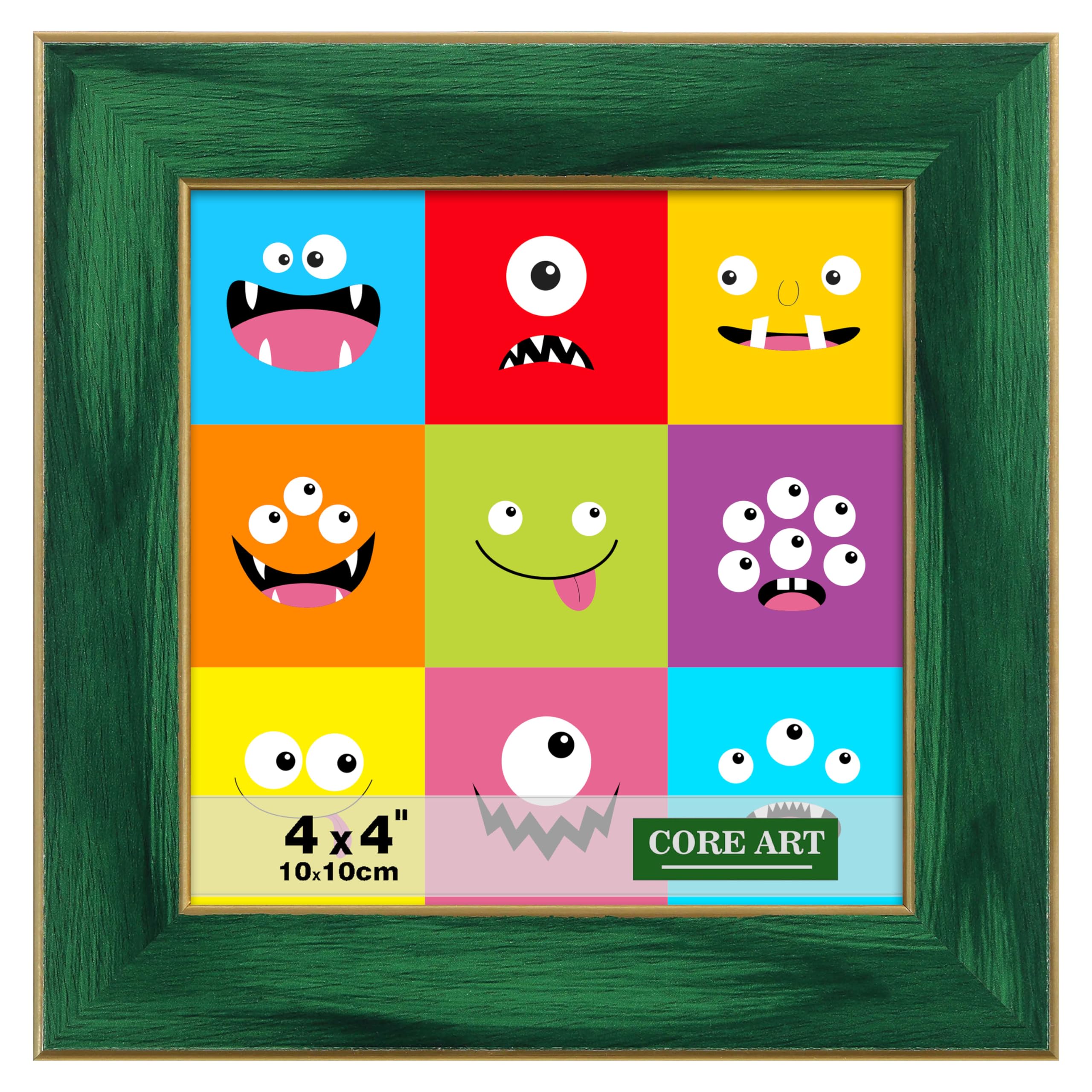 Amazon.com - CORE ART 4x4 Picture Frame Green Square Photo Frame ...