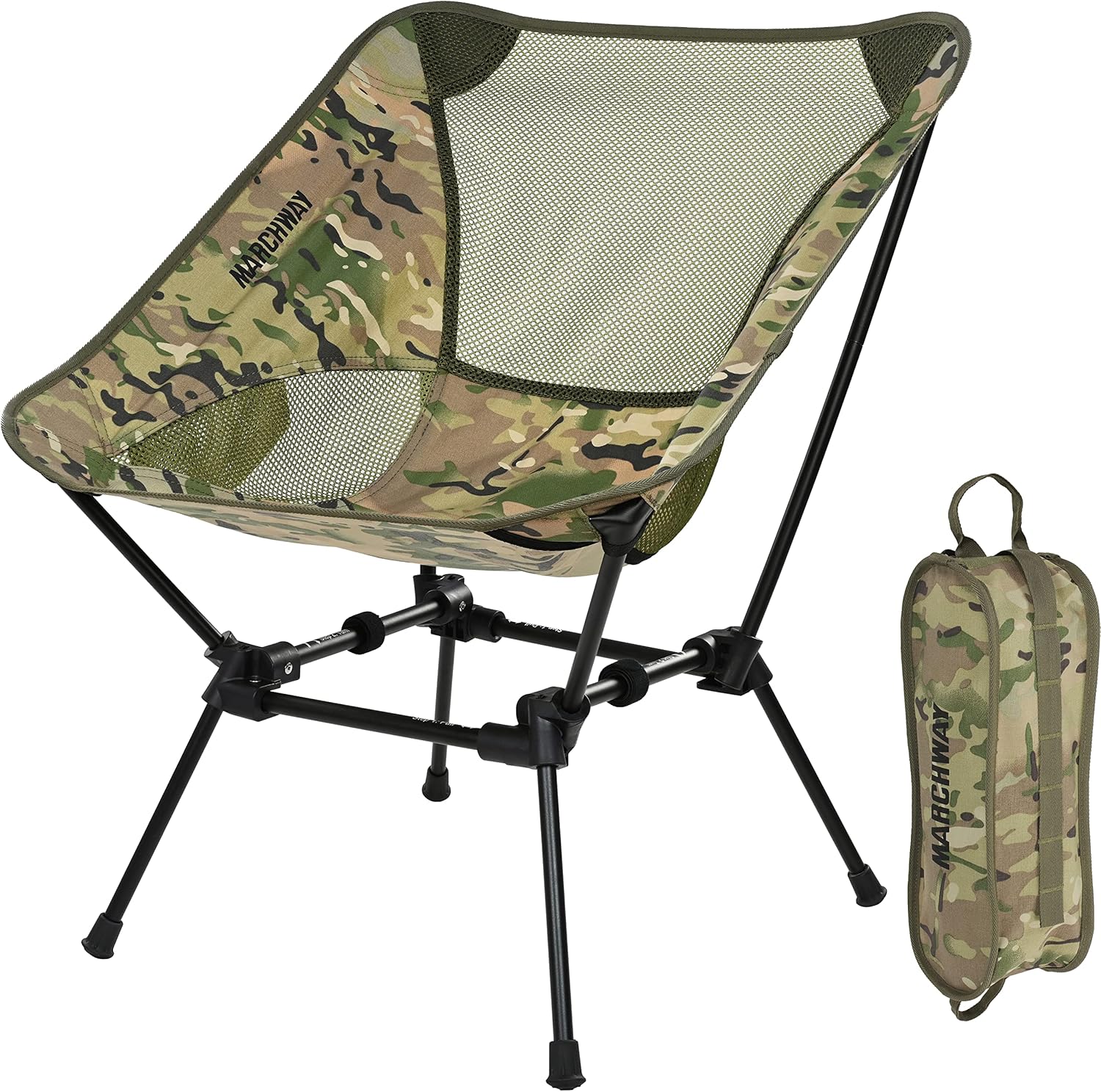 Amazon.com: MARCHWAY Ultralight Folding Camping Chair, Heavy Duty ...