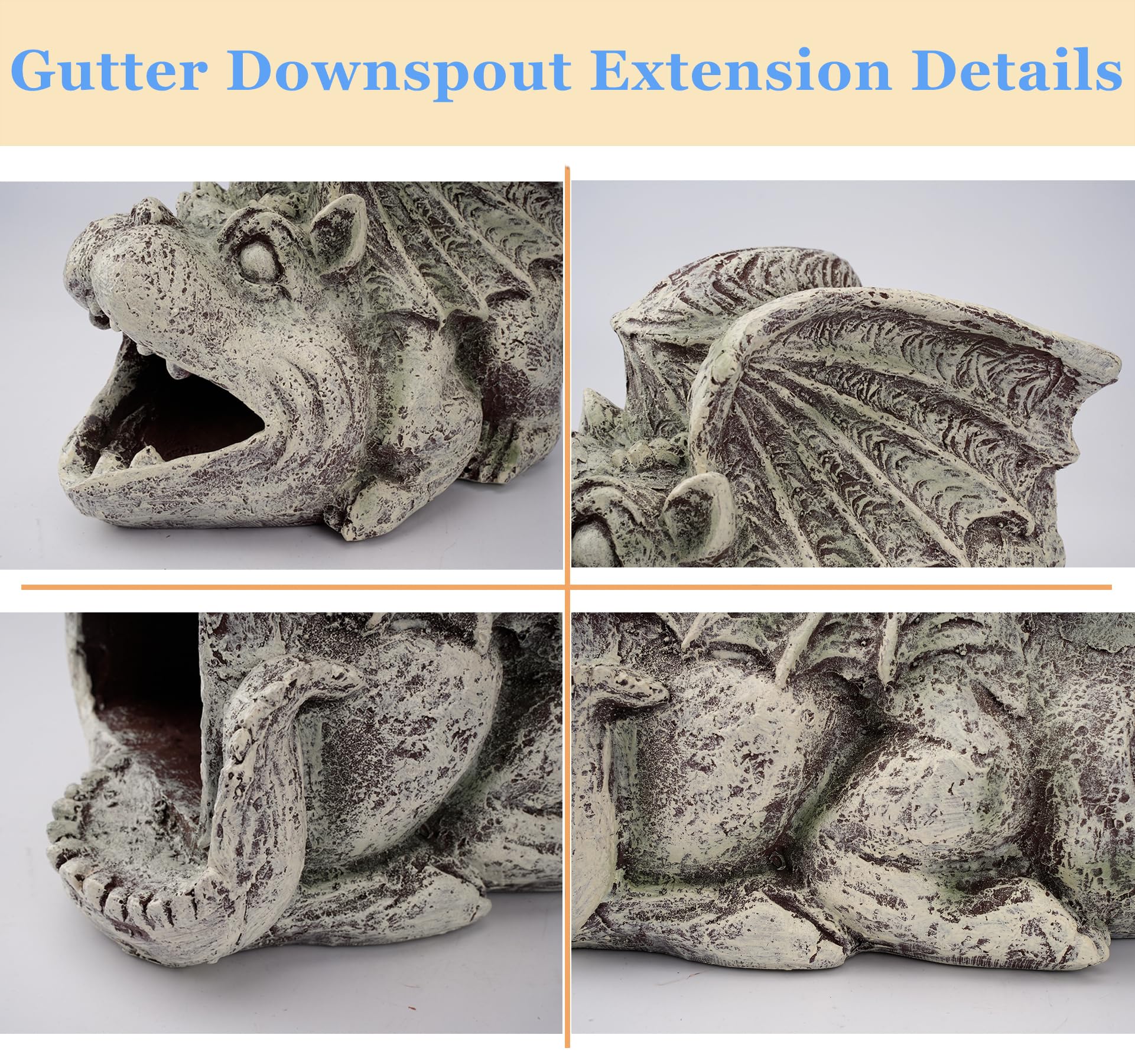 Snapklik.com : Real Gargoyle Sculpture Gutter Diverter Rain,Eco ...
