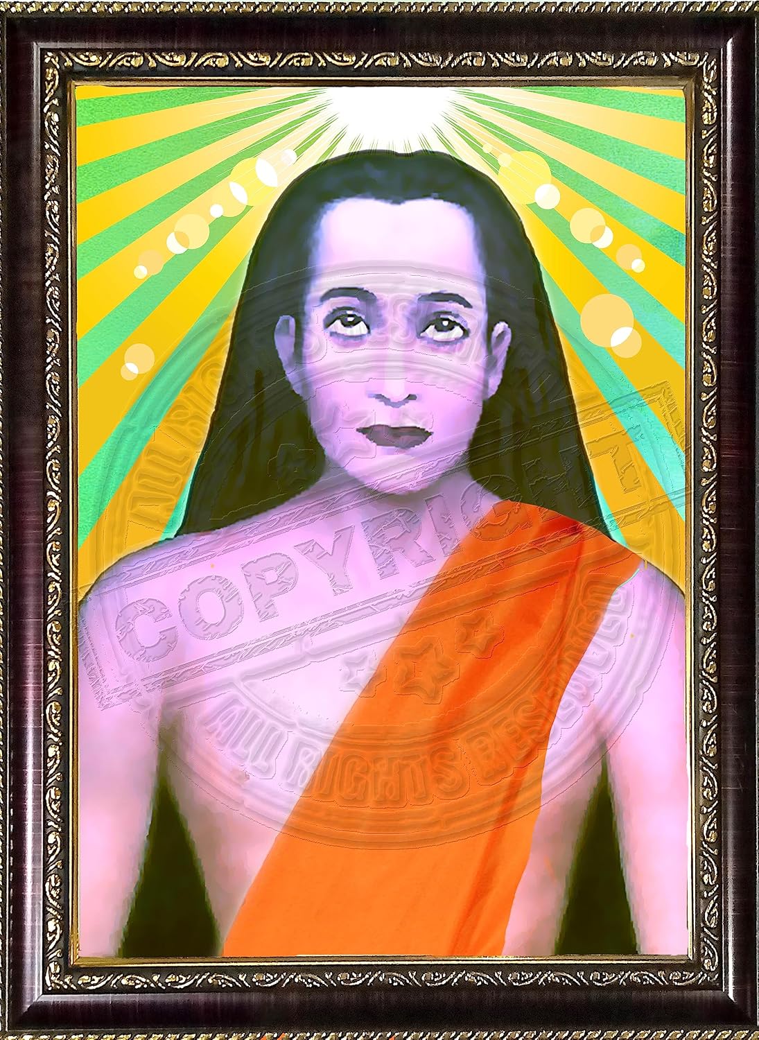Mahavatar Babaji Photo frame (A4 Medium Size 12 * 8 inches, Babaji ...