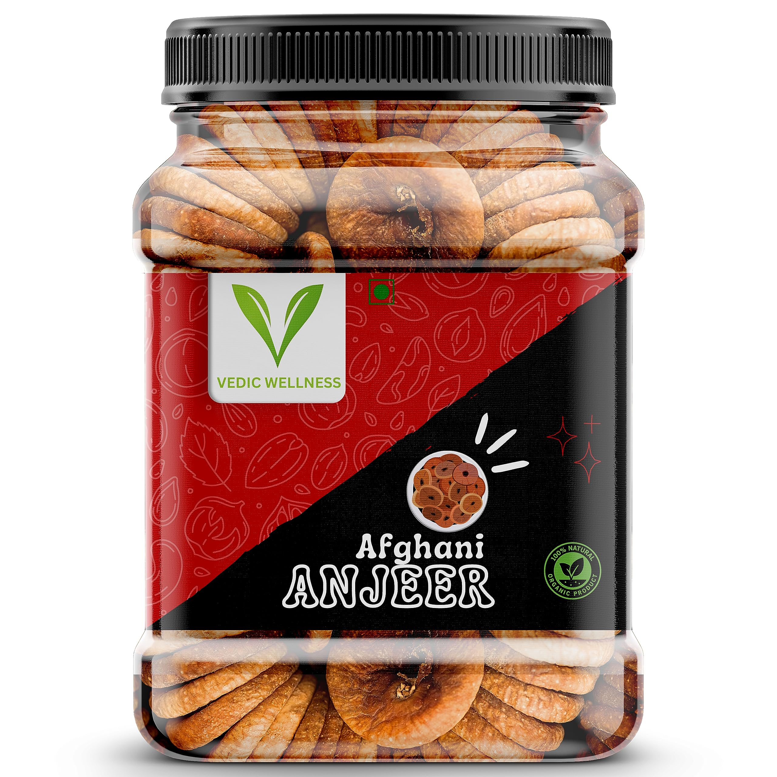 VEDIC WELLNESS Afghani Anjeer Dried Figs | Natural, Rich in Iron, Fibre ...