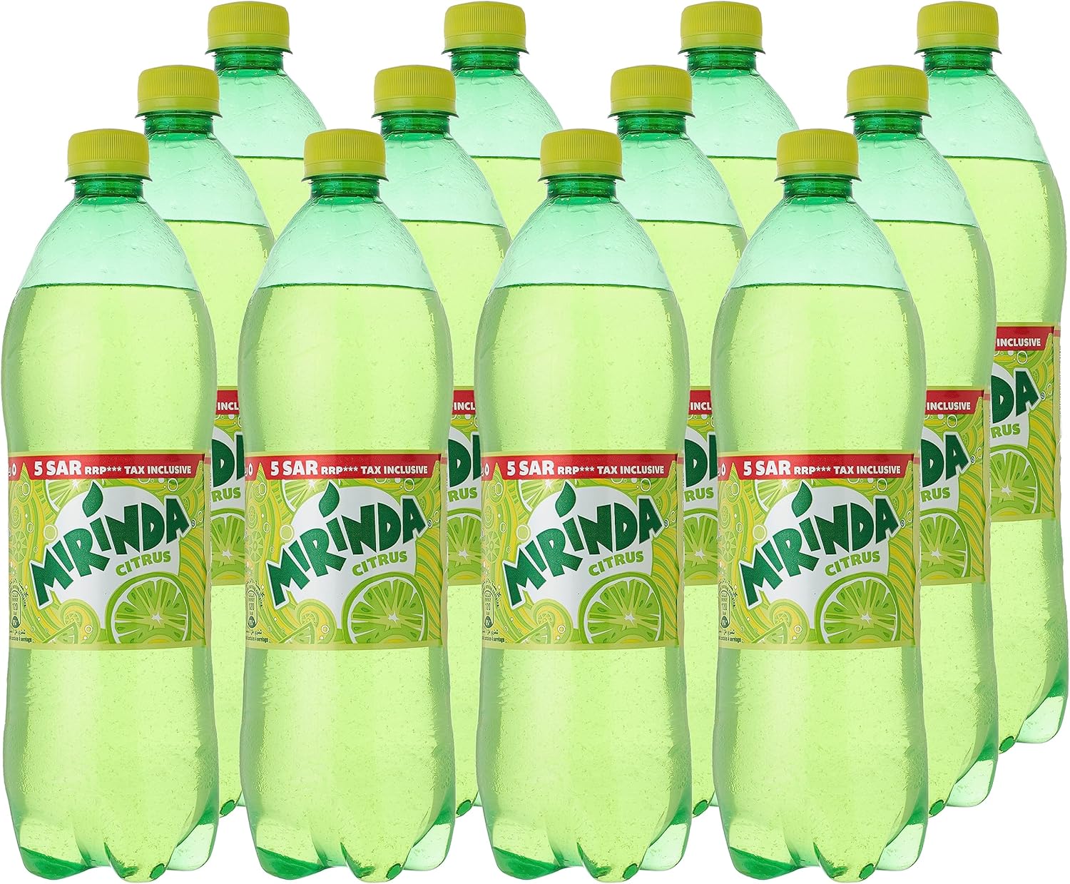 Mirinda Citrus, Carbonated Soft Drink 12X1 Liter pack may vary : Buy ...
