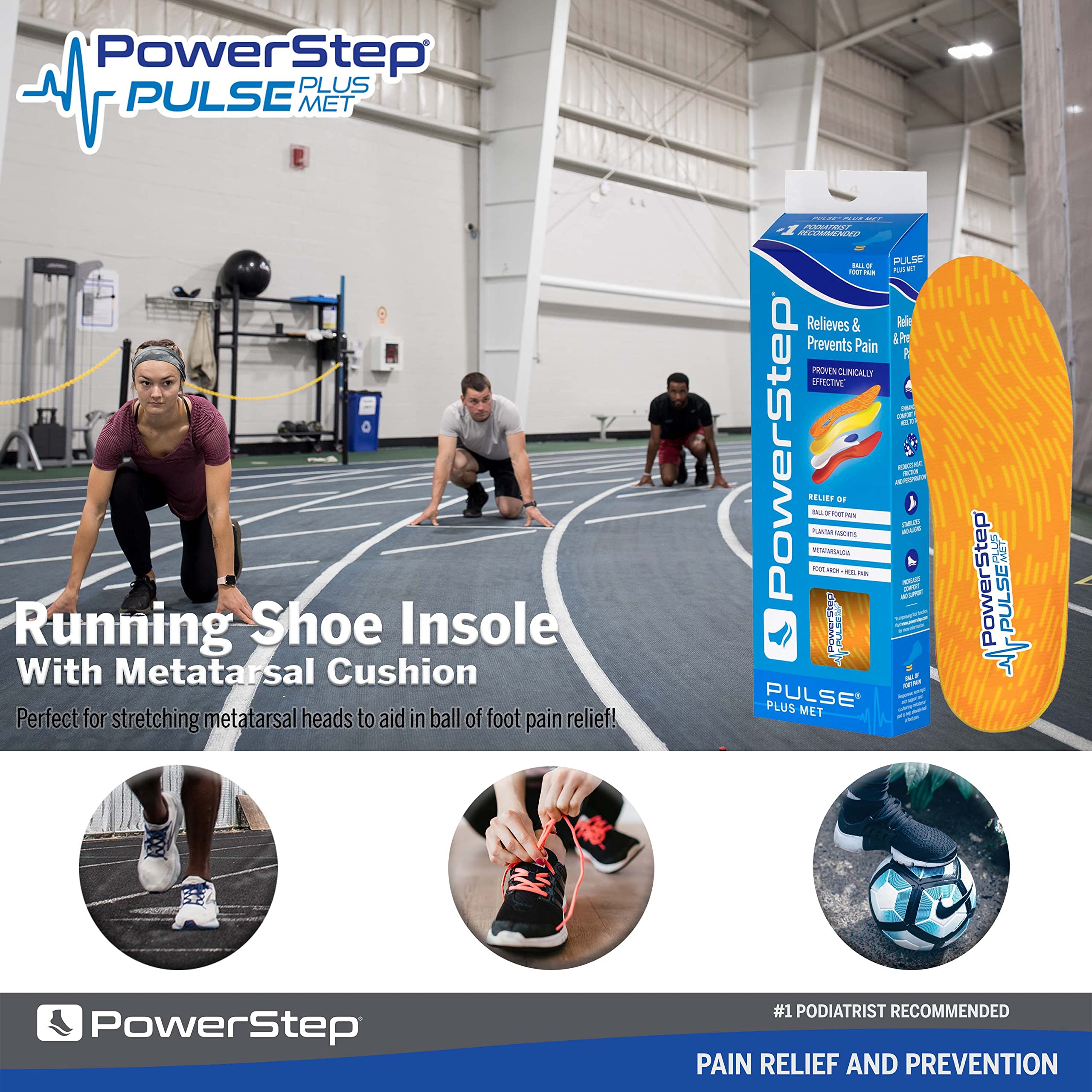 Snapklik.com : PowerStep Pulse Plus Ball Of Foot Pain Relief Shoe ...
