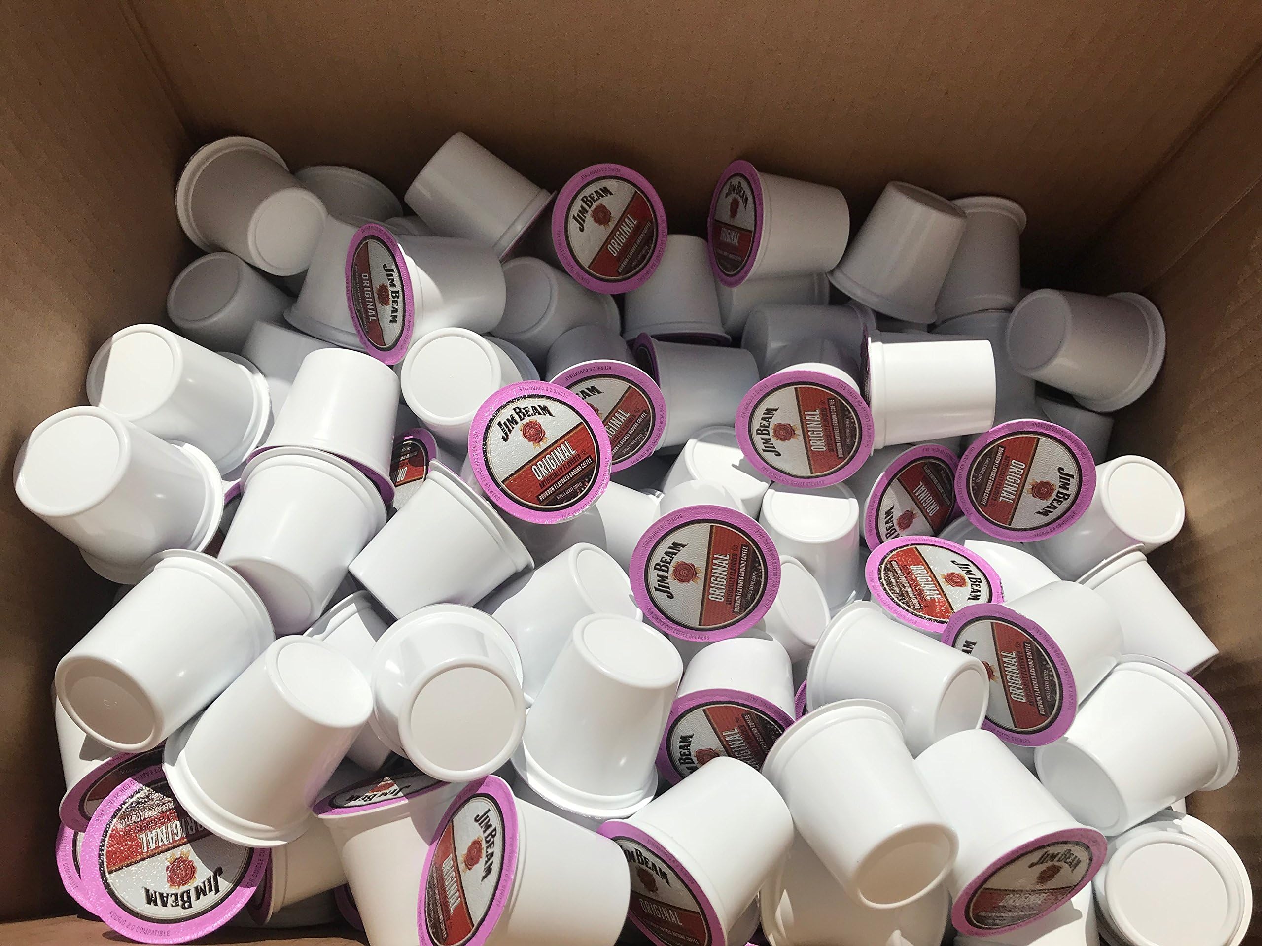 Amazon.com: Jim Beam Original Bourbon Flavored Single Serve Coffee, 200 ...