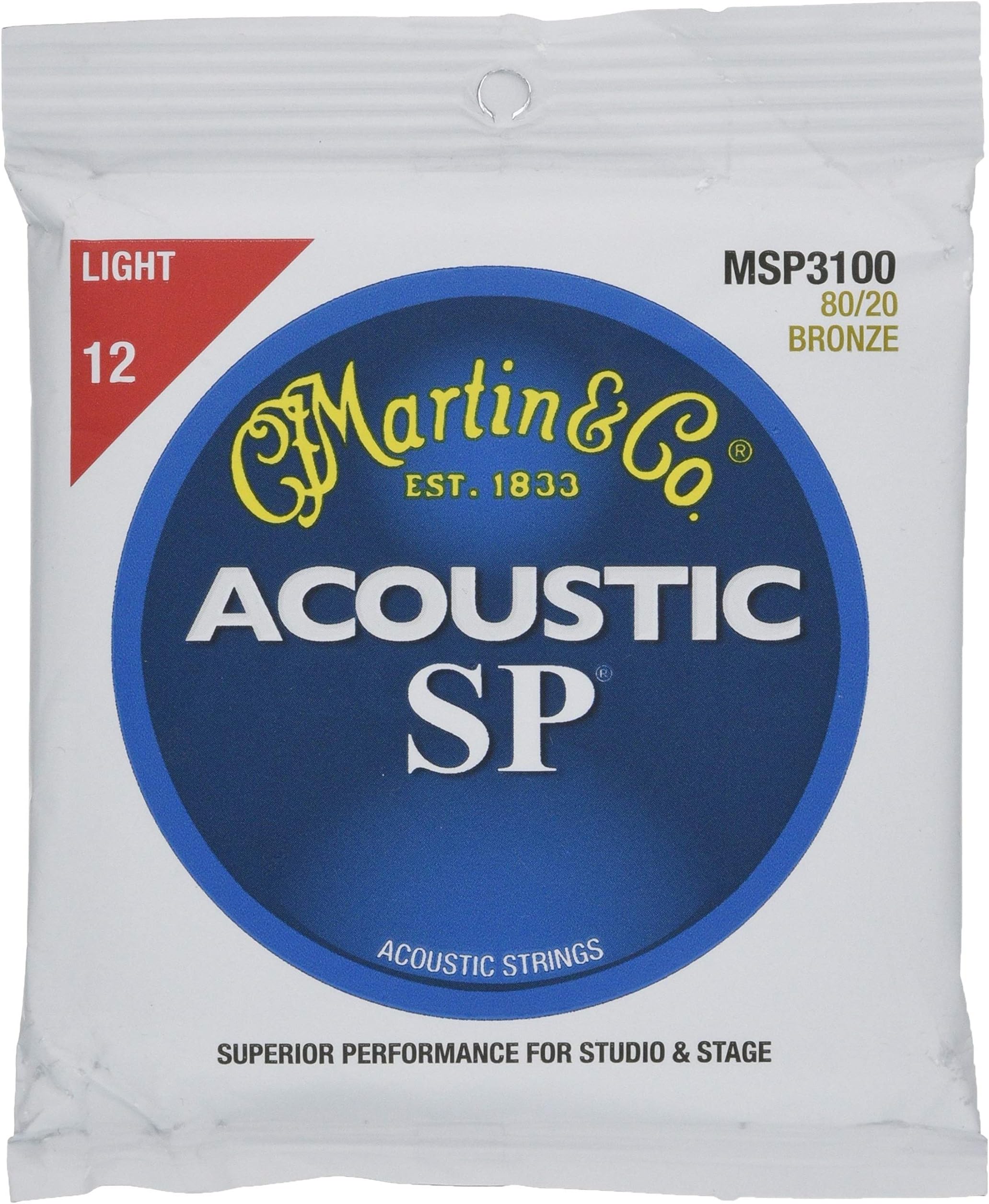 Martin M170 Acoustic 80/20 Guitar Strings, Extra Light : Amazon.in ...