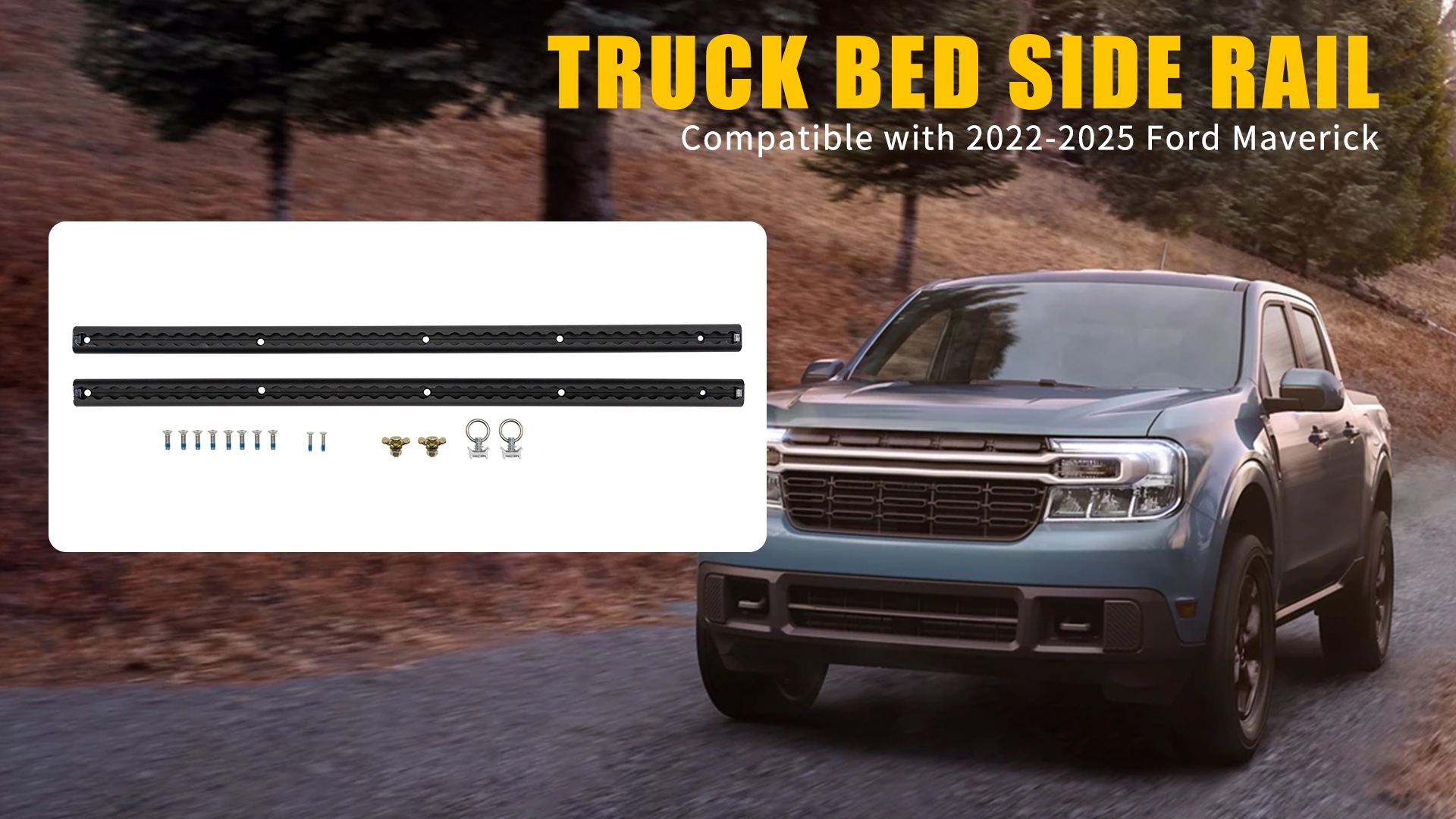 Watch Installation Video of Ford Maverick Truck Bed Side Rail on Amazon ...