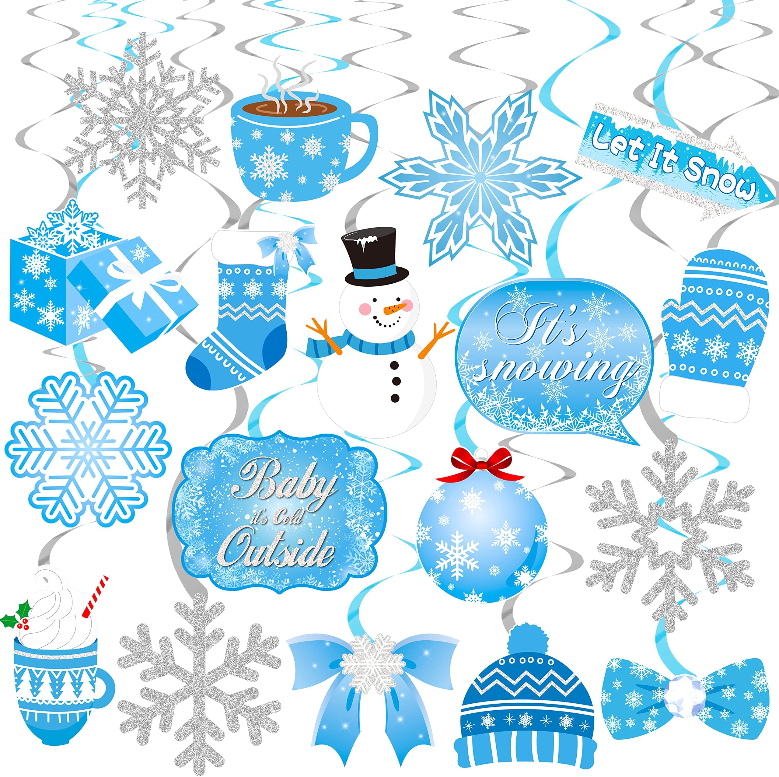 Amazon.com: Winter Snowflake Centerpiece Sticks Winter Wonderland Party ...