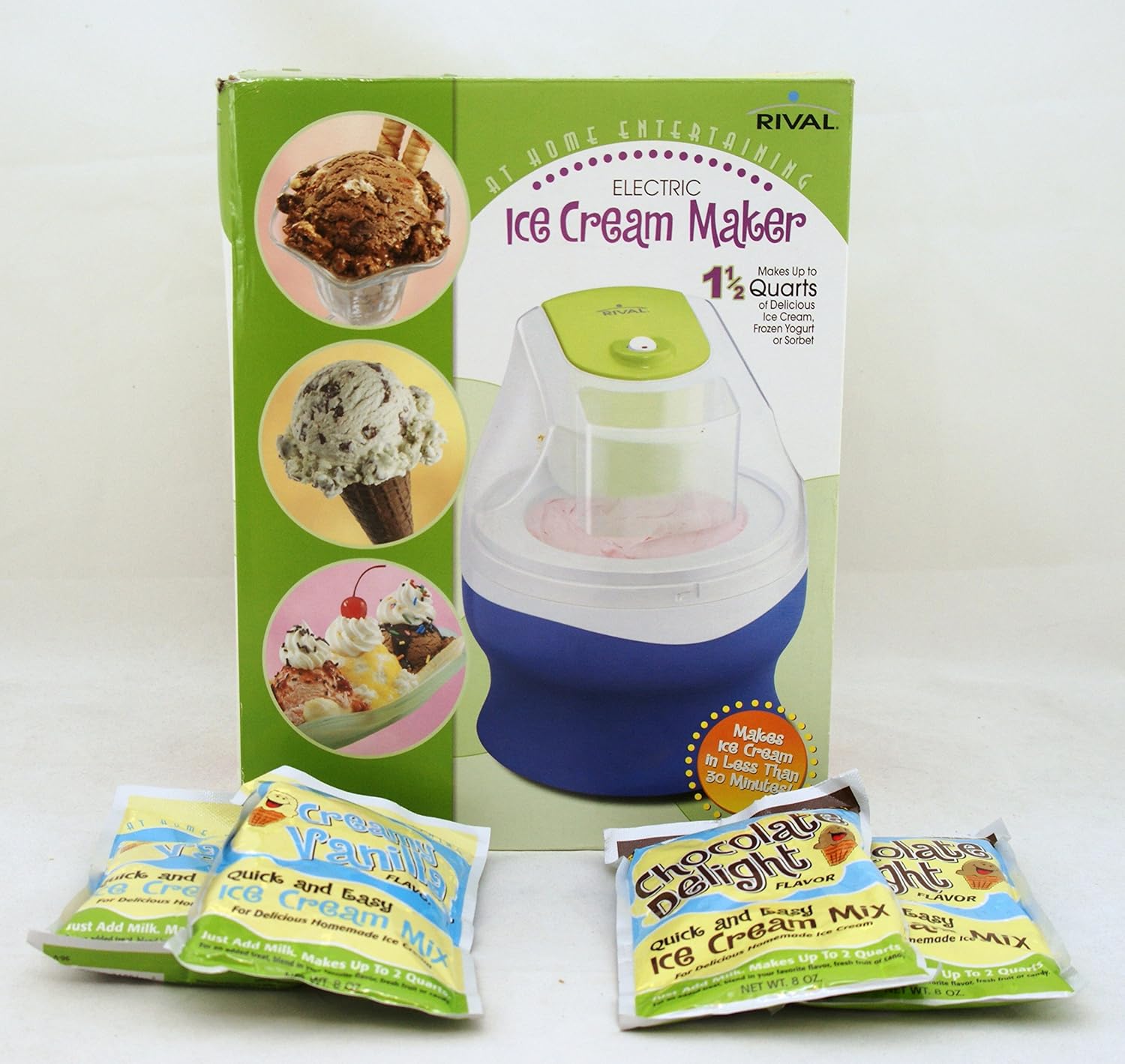 Amazon.com: Rival Ice Cream, Frozen Yogurt, and Sorbet Maker GC9155 ...