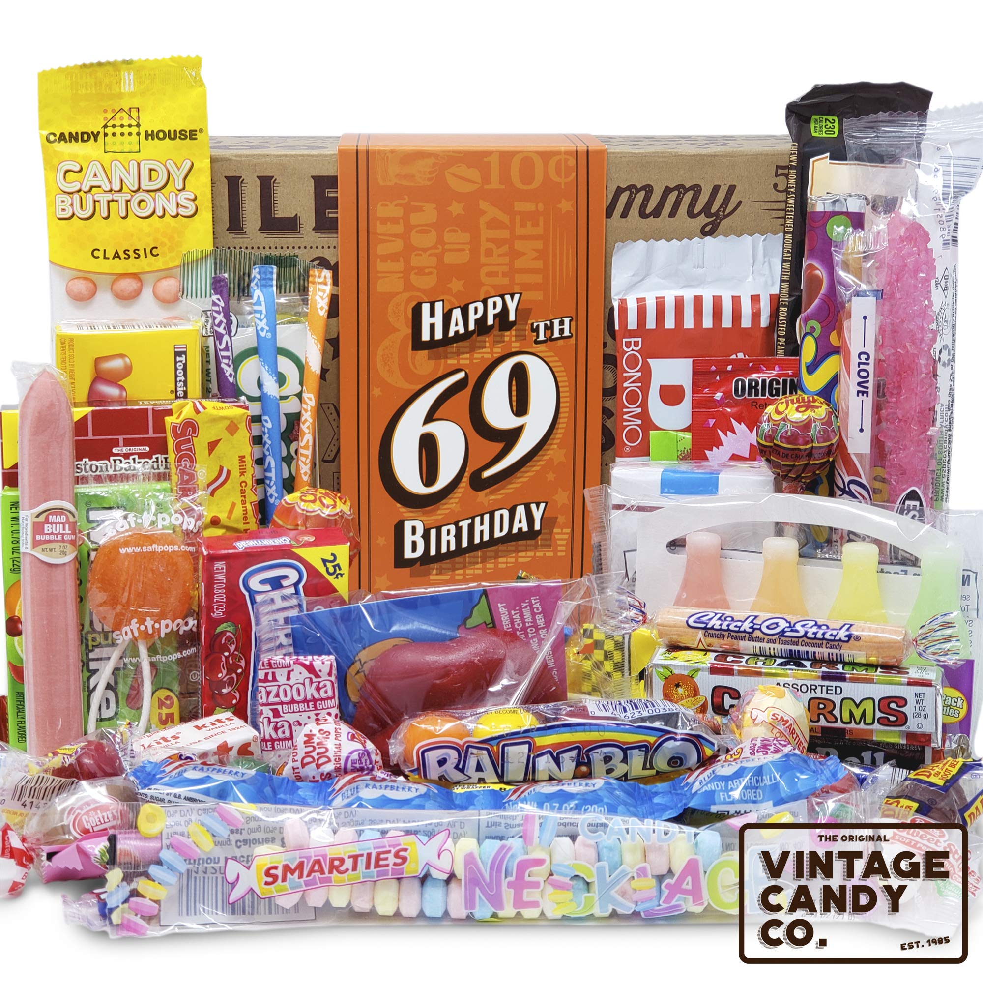 Buy VINTAGE CANDY CO. 69th BIRTHDAY RETRO CANDY GIFT BASKET - 1954 ...