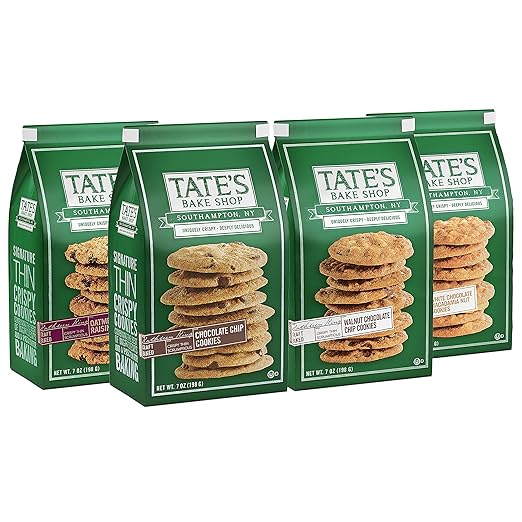 Amazon.com: Tate's Bake Shop Cookies Variety Pack, Oatmeal Raisin ...