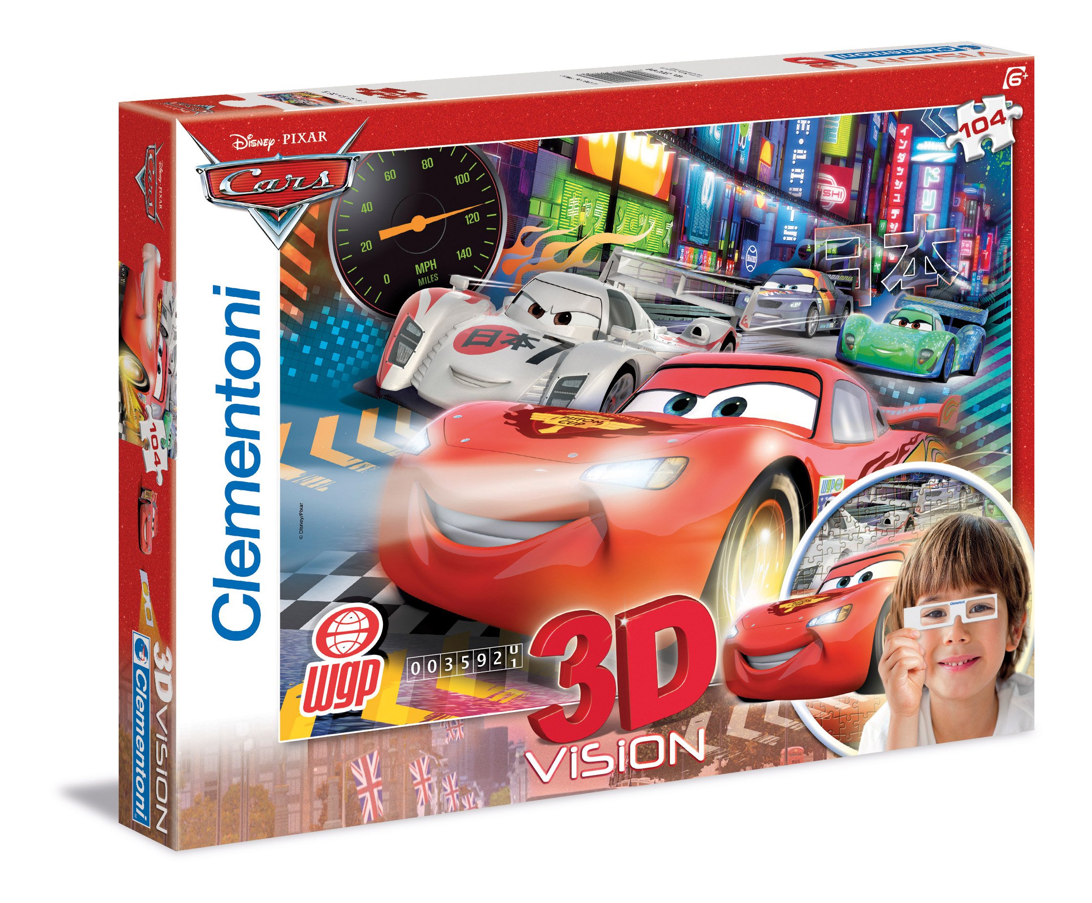 Clementoni- Cars Puzzle 3D Vision, 104 Pezzi, 20044 : Amazon.it: Giochi ...