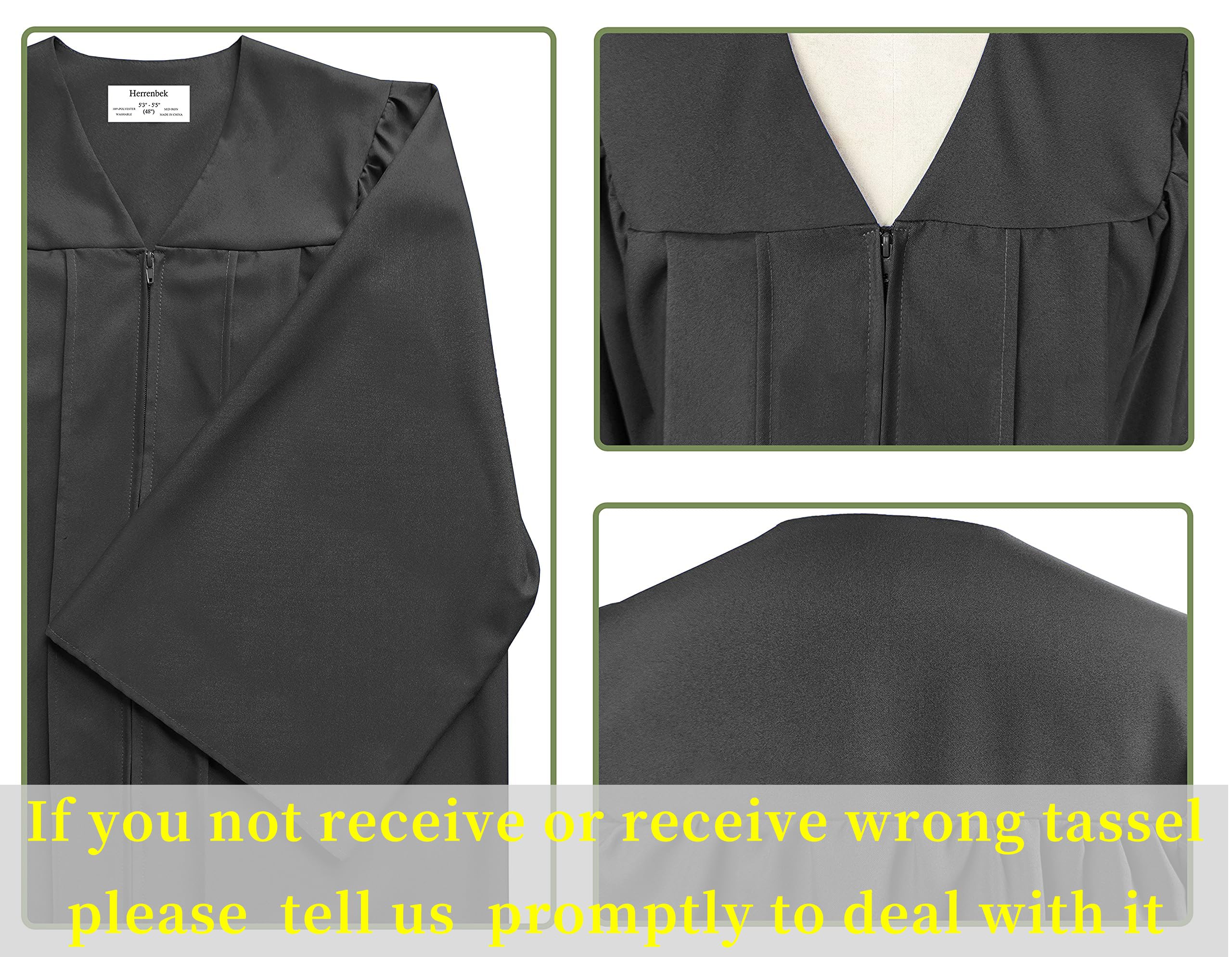 Snapklik.com : Matte Graduation Cap And Gown 2024 2025 Tassel Adults ...