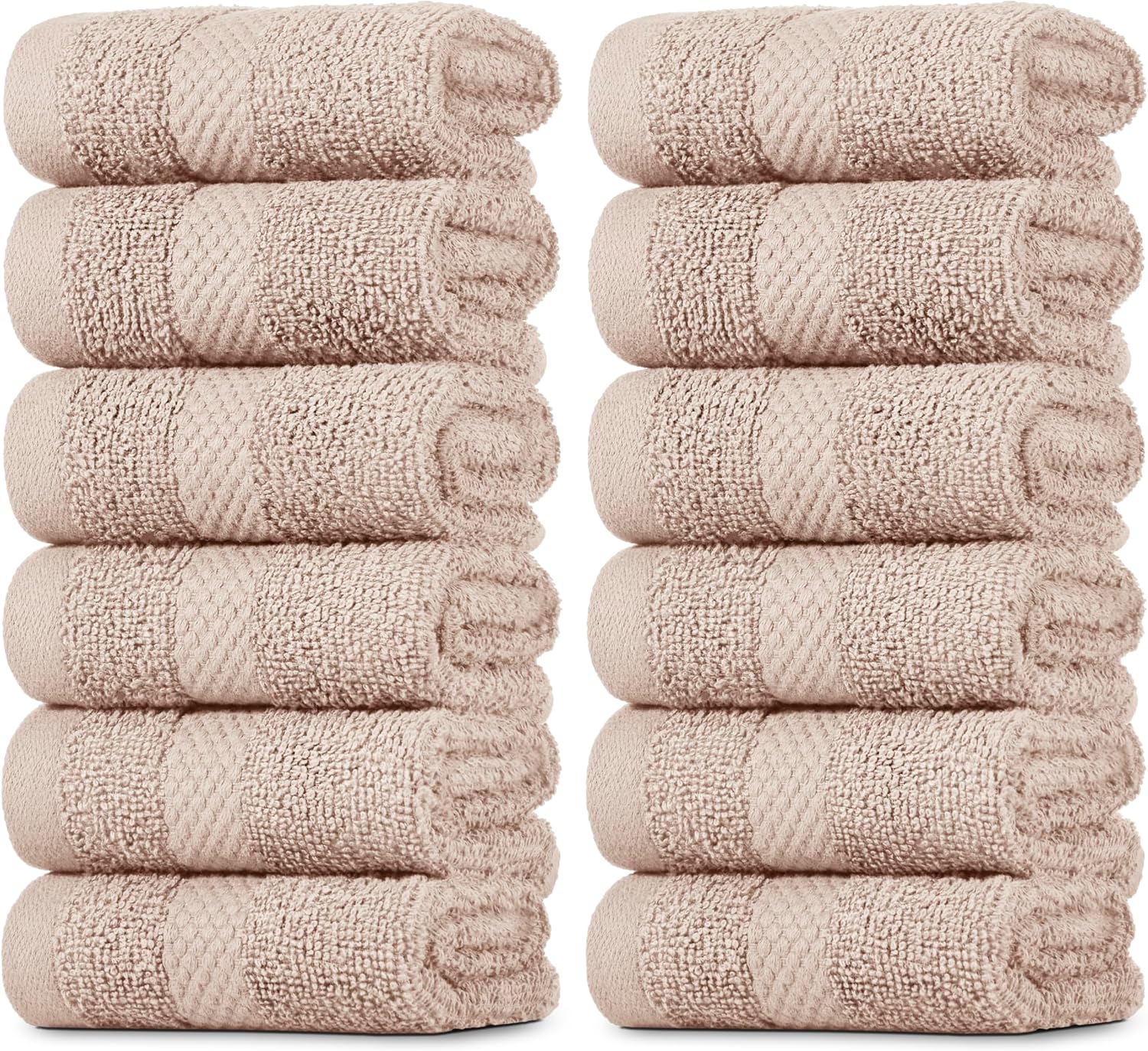 Amazon.com: BELADOR Luxury Wash Cloths 24-Pack - 13"x13" Washcloths 100 ...